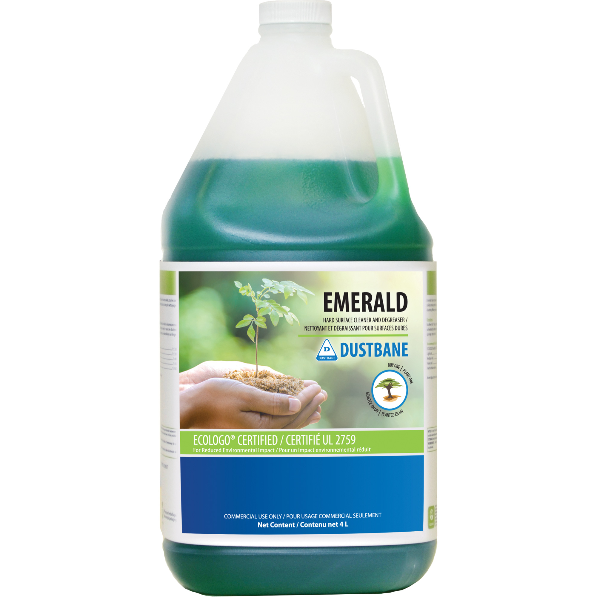 Dustbane 50206 Emerald Cleaners & Degreasers, 4 L, Jug