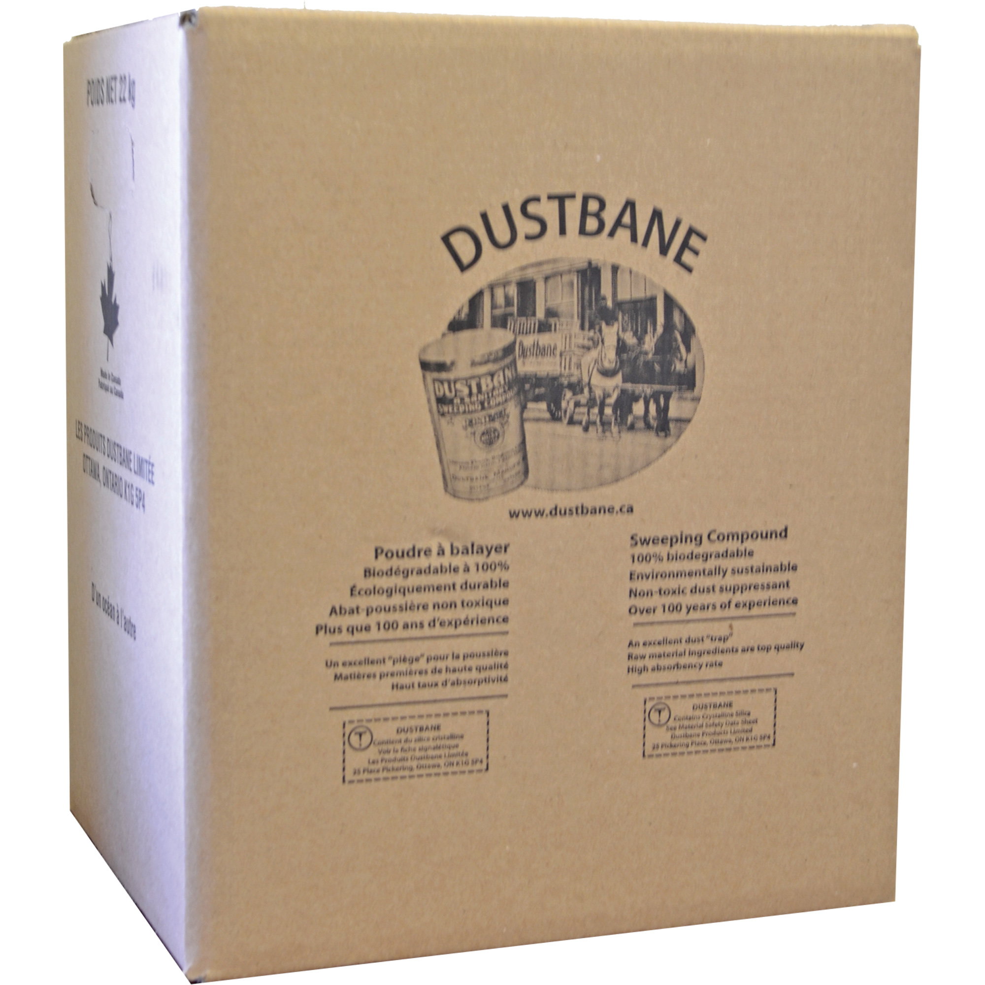 Dustbane 52509 Poudre à balayer, Boîte, 45,50 lb ( 22,0 kg )
