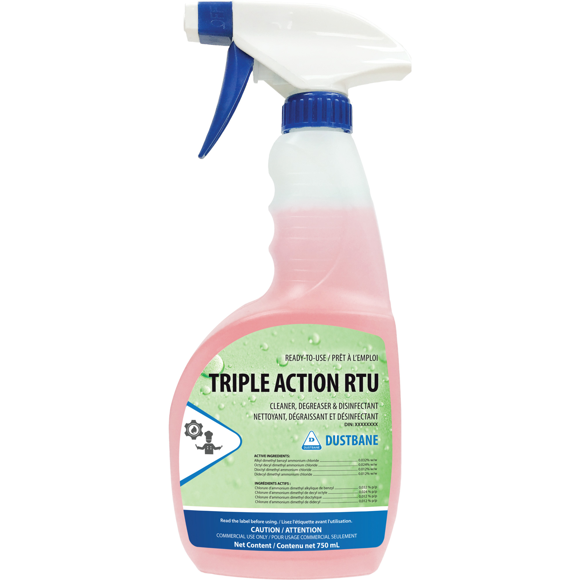 Dustbane 51345 Triple Action - Cleaner, Degreaser, and Disinfectant ...