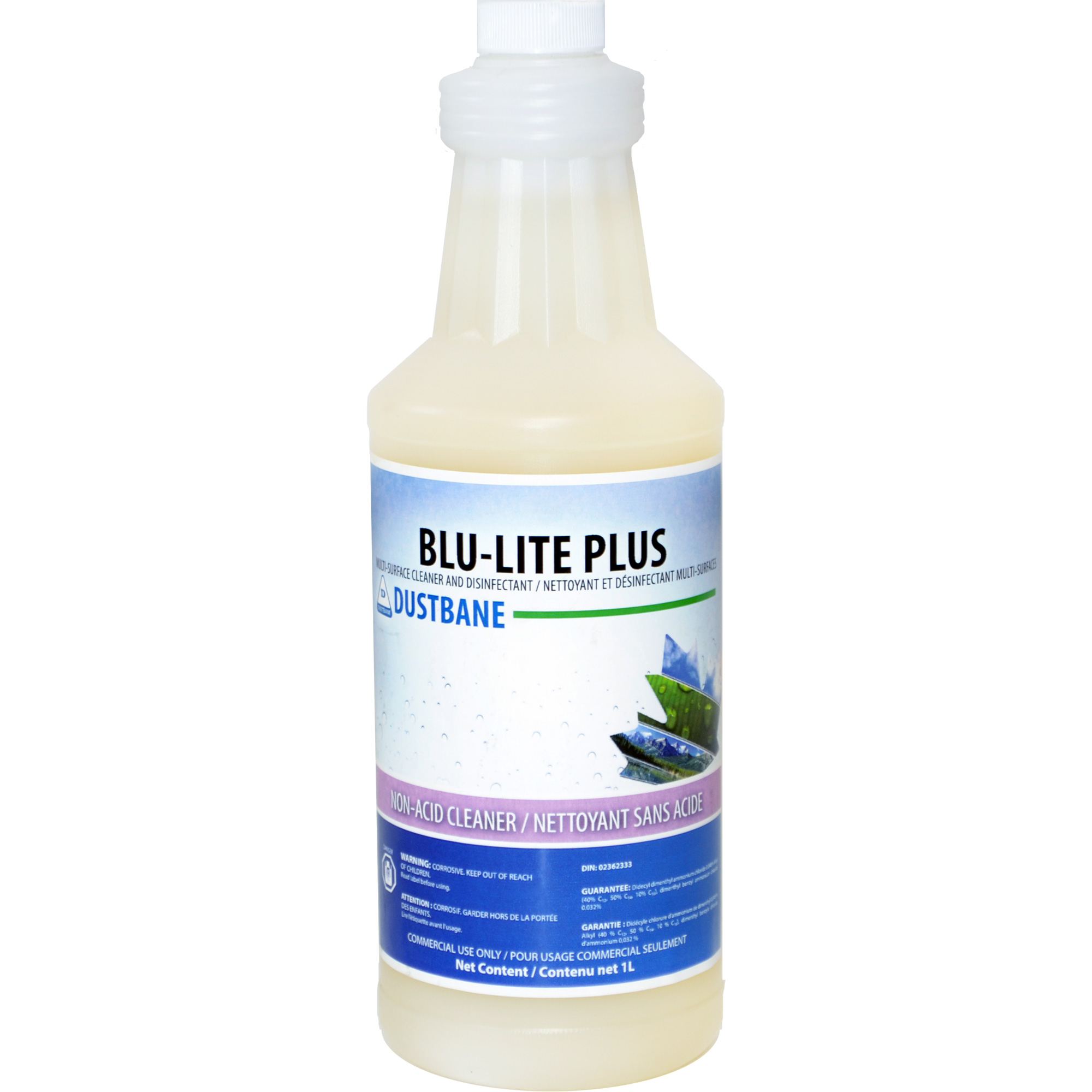 Dustbane 53757 Blu-Lite Plus Multi-Surface Cleaner and Disinfectant, Bottle