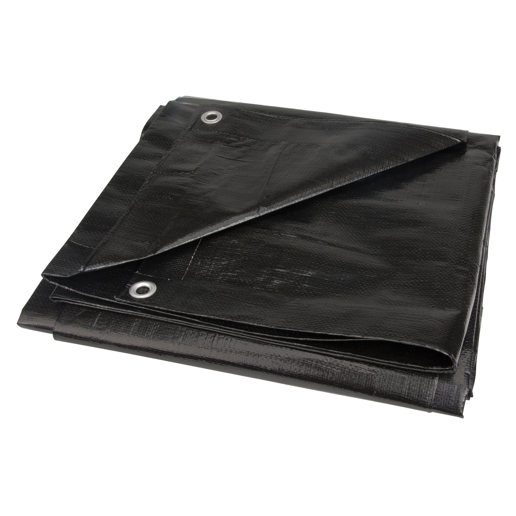 JI336 Tarp, Light Industrial Duty, Black, 30' x 50' x 8 mils