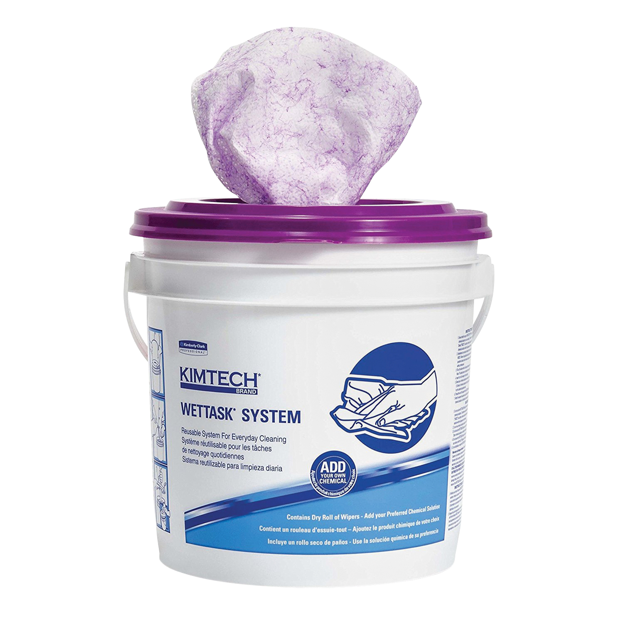 KIMBERLY-CLARK Kimtech Prep WetTask Dual-Performance Wiping System ...