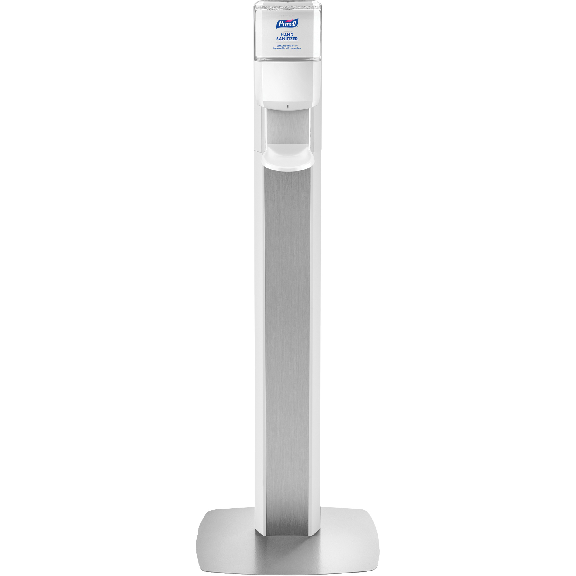 PURELL Purell® MESSENGER ES6 Silver Panel Floor Stand with Dispenser ...