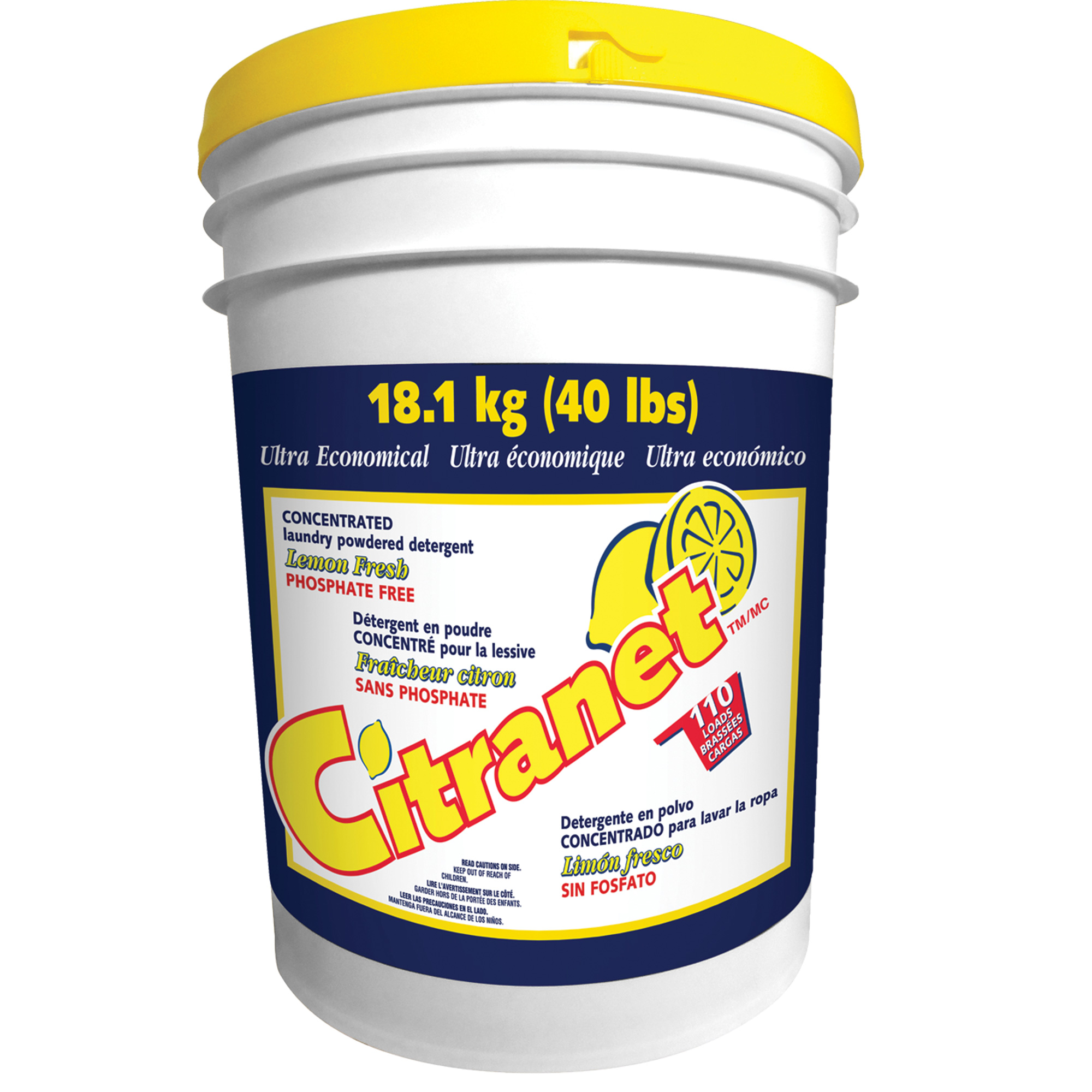 Avmor 1982555020 Citranet Concentrated Powdered Laundry Detergent, Pail