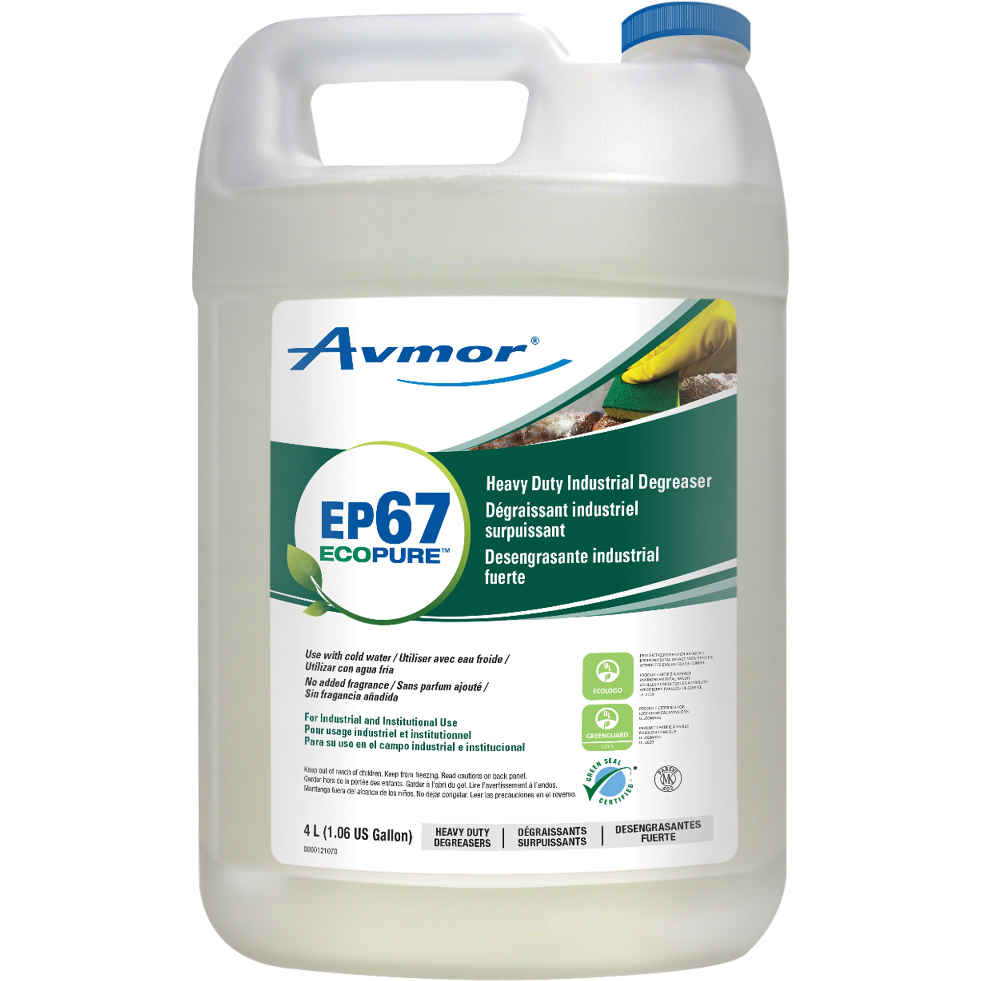 AVMOR EP67 EcoPure Heavy-Duty Industrial Degreaser, 4 L JL457 ...