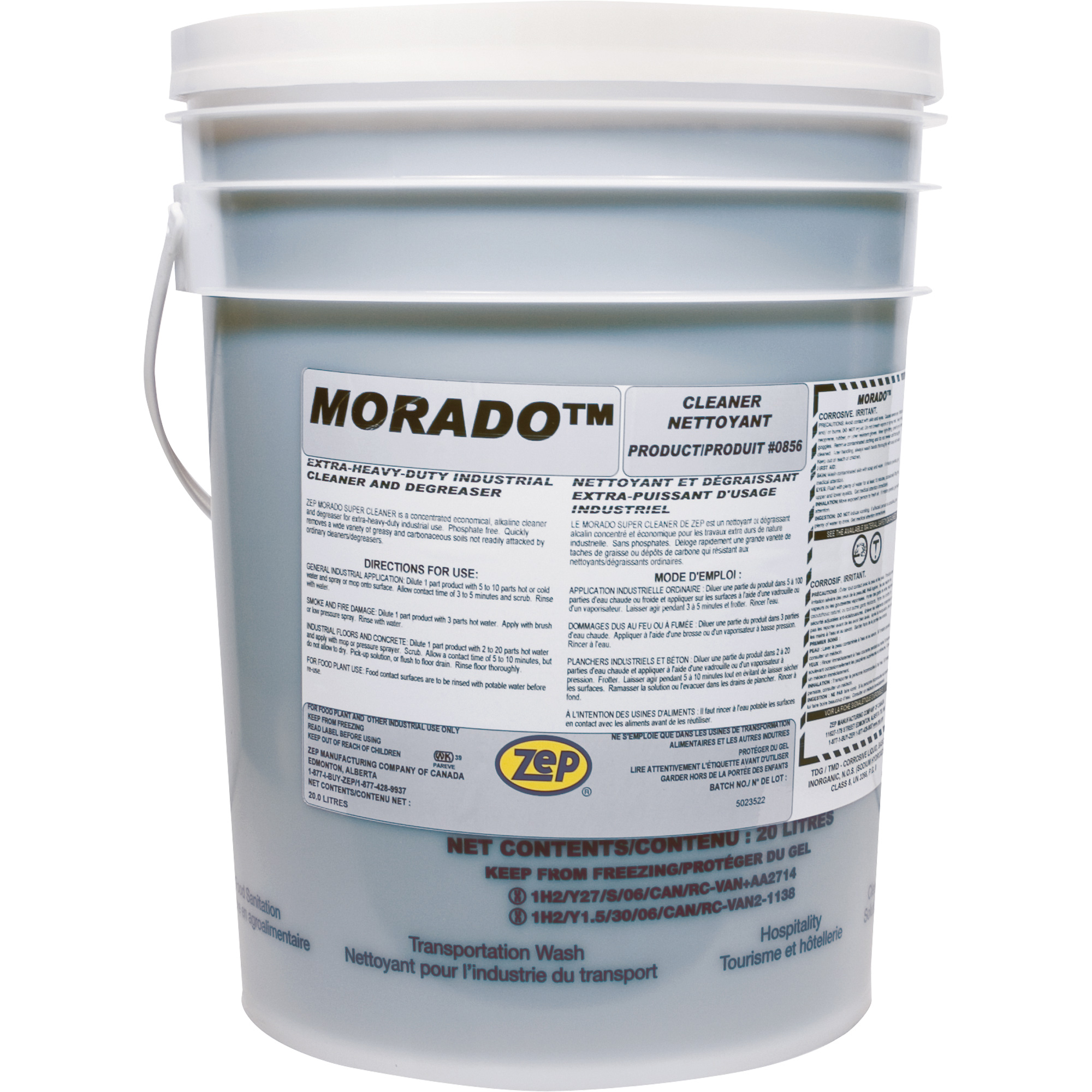 Zep 85647C Morado Super Heavy-Duty Multi-Purpose Cleaner & Degreaser, Pail