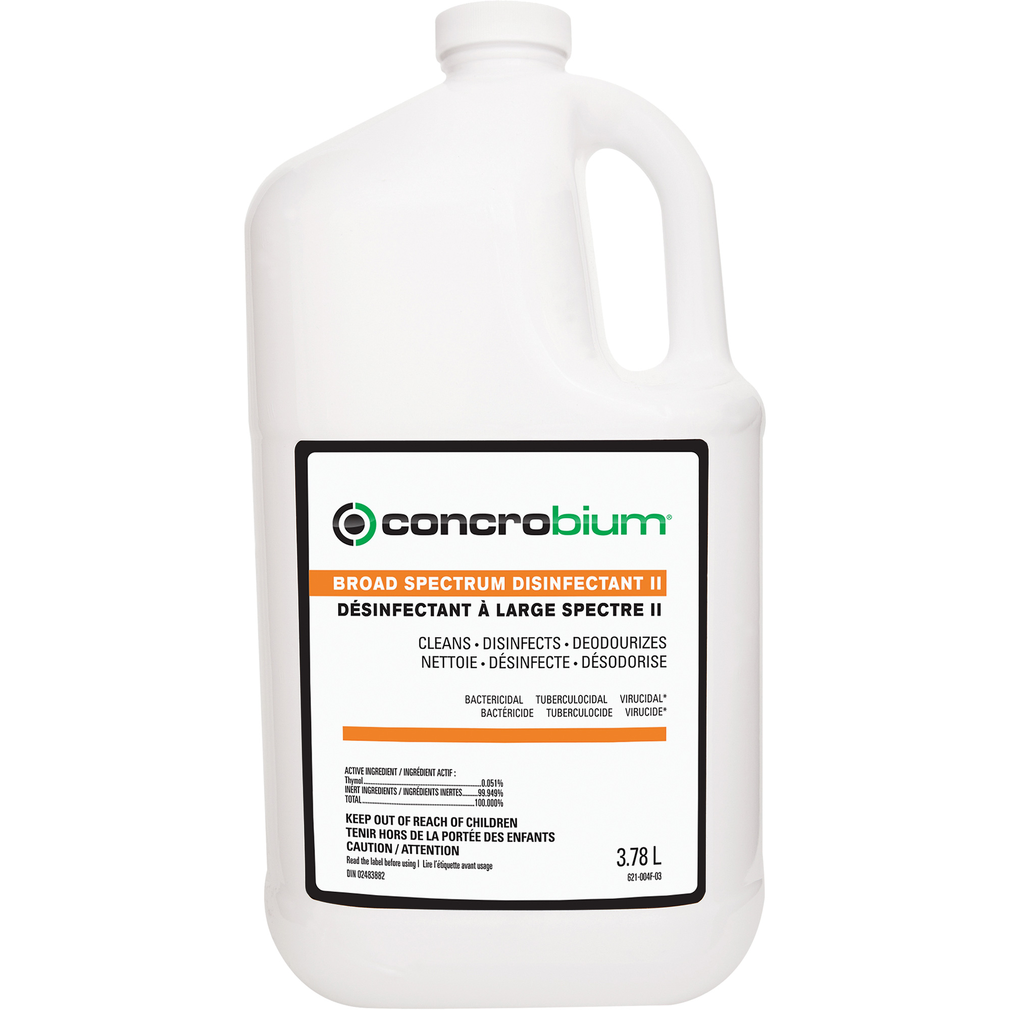 CONCROBIUM Broad Spectrum Disinfectant II, Jug JL779 (621004) | Shop ...