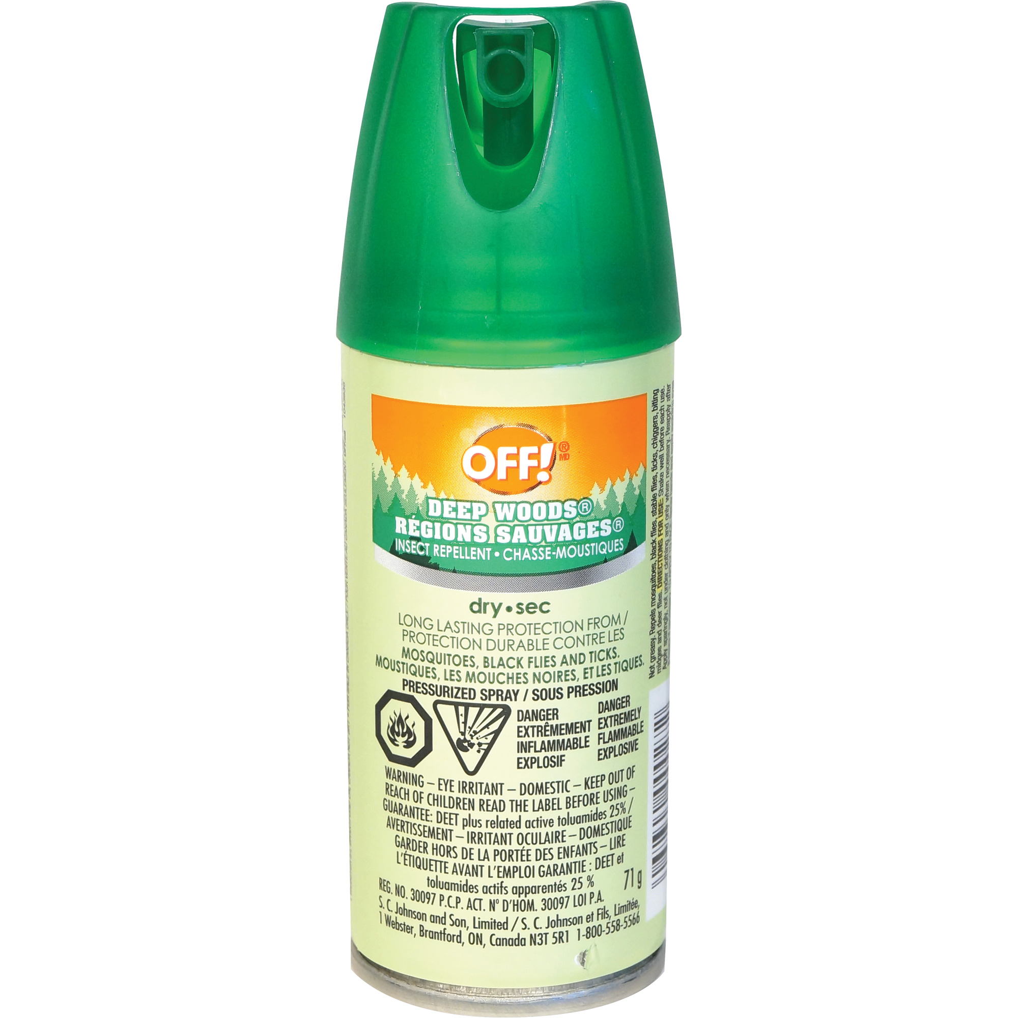 SC JOHNSON 10062300000279 OFF! Deep Woods® Insect Repellent, 25% DEET ...