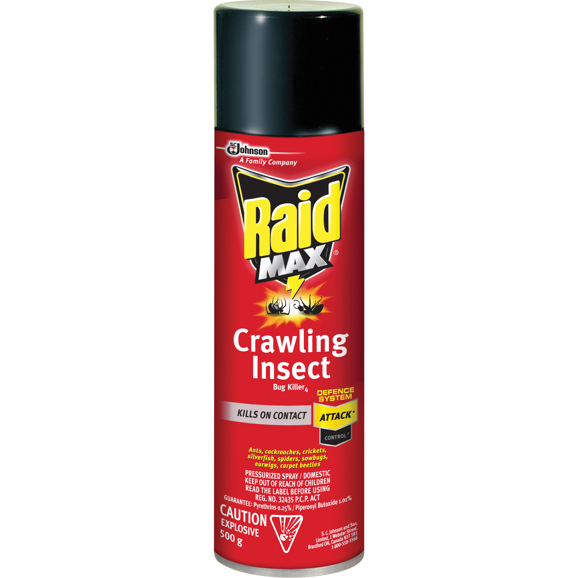 SC Johnson 10062300017918 Raid® Max® Crawling Insect Bug Killer, 500 g ...