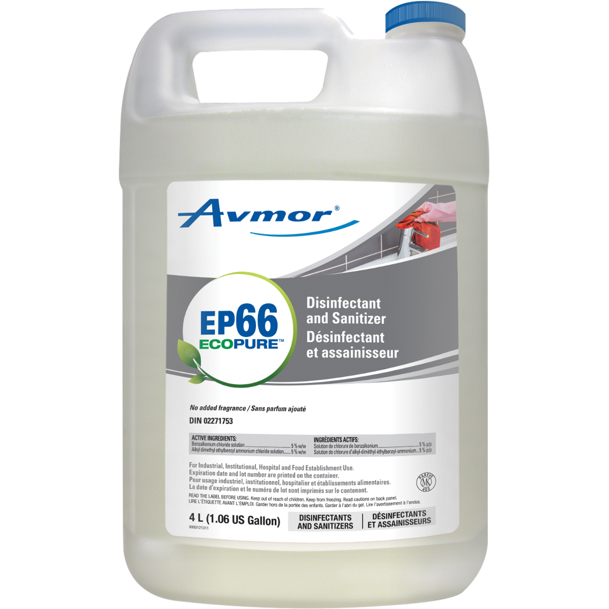 AVMOR EP66 Disinfectant & Sanitizer, Jug, 4 L JM325 (1997278001) | Shop ...