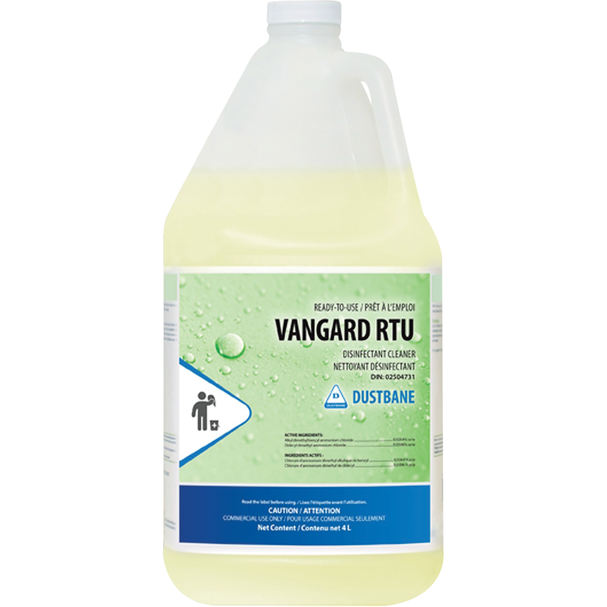 Dustbane 53021 Vangard Ready-to-Use Disinfectant, 4 L, Jug