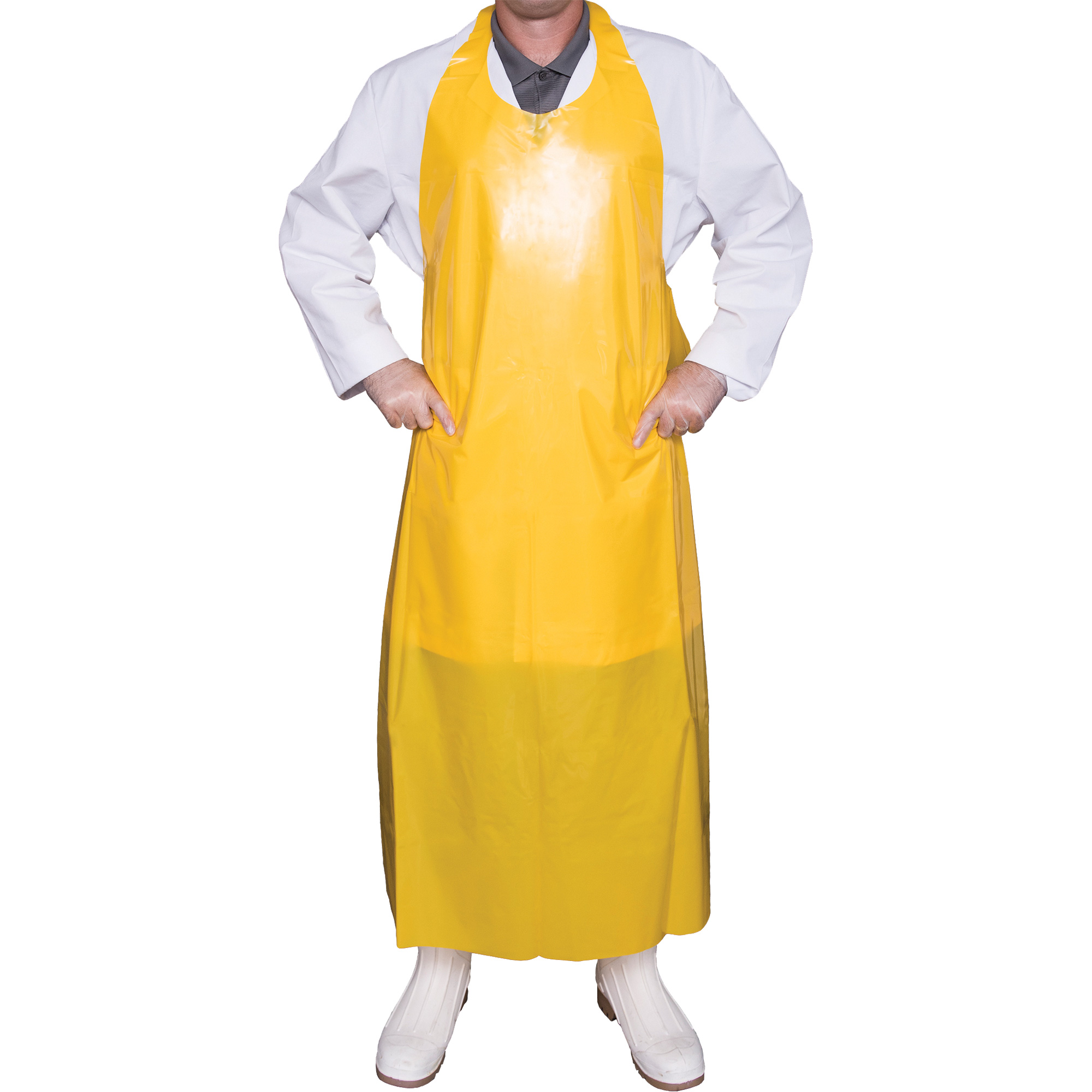 Remco Products 81016 Top Dog 8 Mil. Apron, Polyurethane, 45" L x Yellow