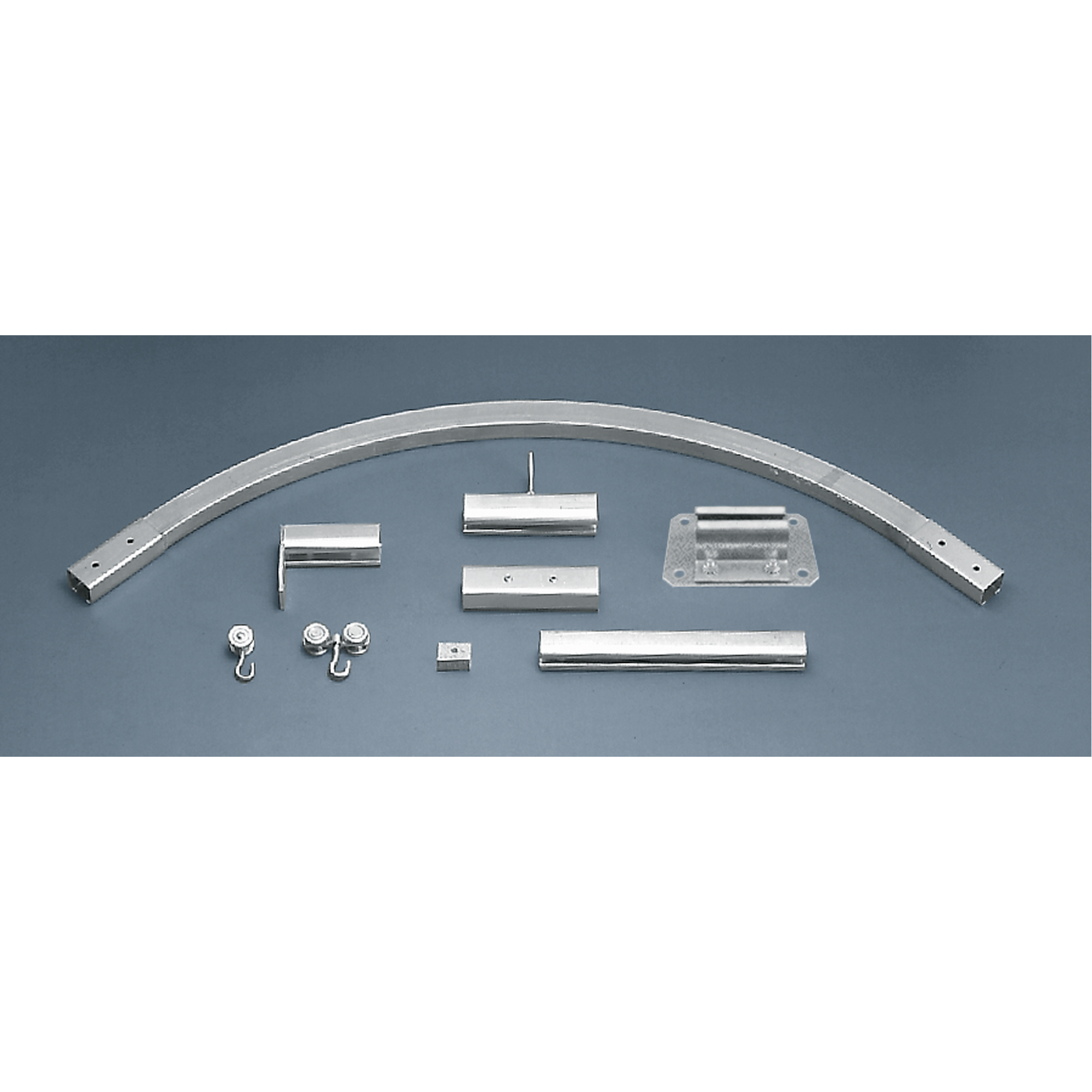 DURATRACK 90° Curved Curtain Partition Track with Splicers, 3' L KB006 ...