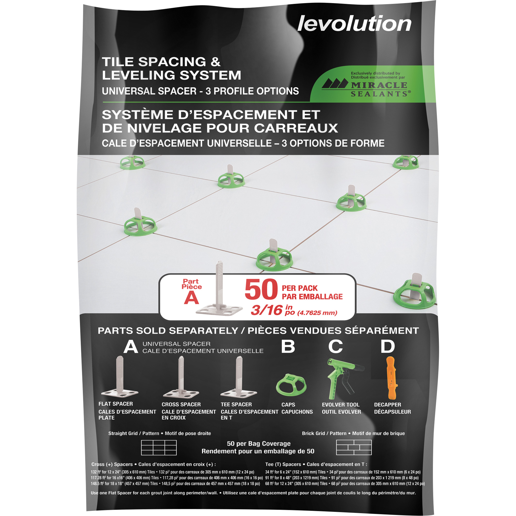 Rust-Oleum 346500 Miracle Sealants® Levolution Universal Spacer