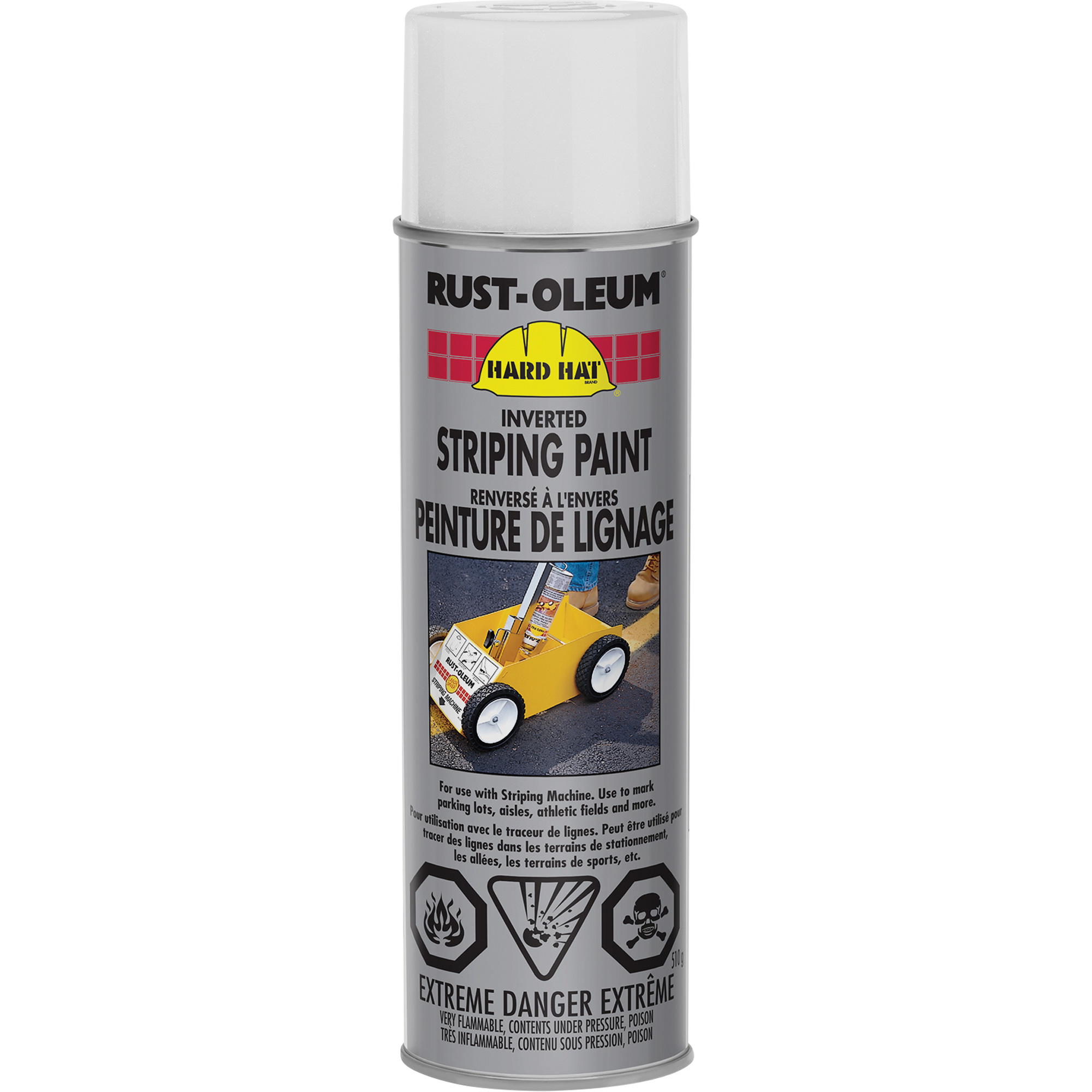 Rust-Oleum N2391838 Inverted Marking Paint Spray, White, Aerosol Can
