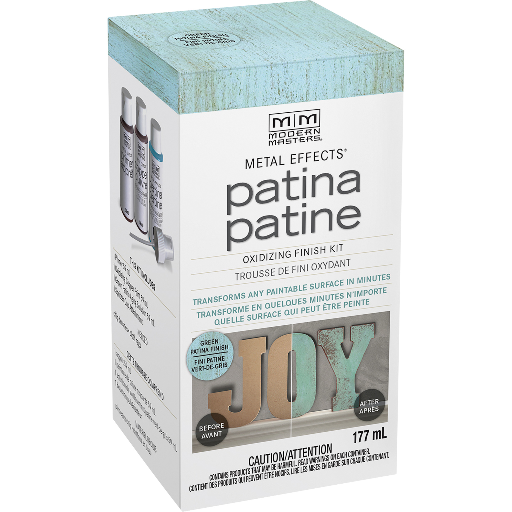 RUST-OLEUM Modern Masters® Metal Effects® Oxidizing Finish, Kit, Green ...