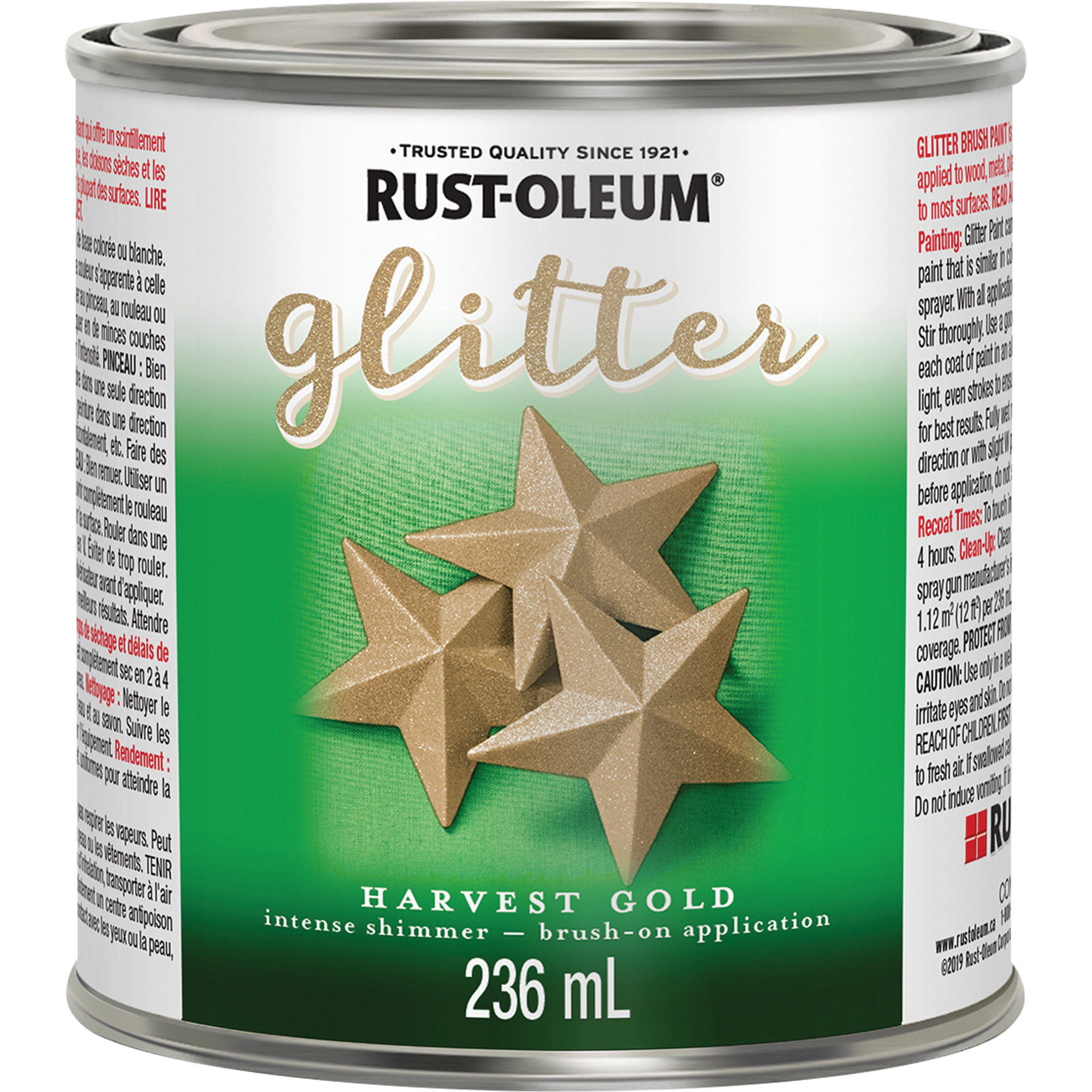 Rust-Oleum Specialty Spray Paint, 236 ml, Can, Gold KQ367 (351392 ...