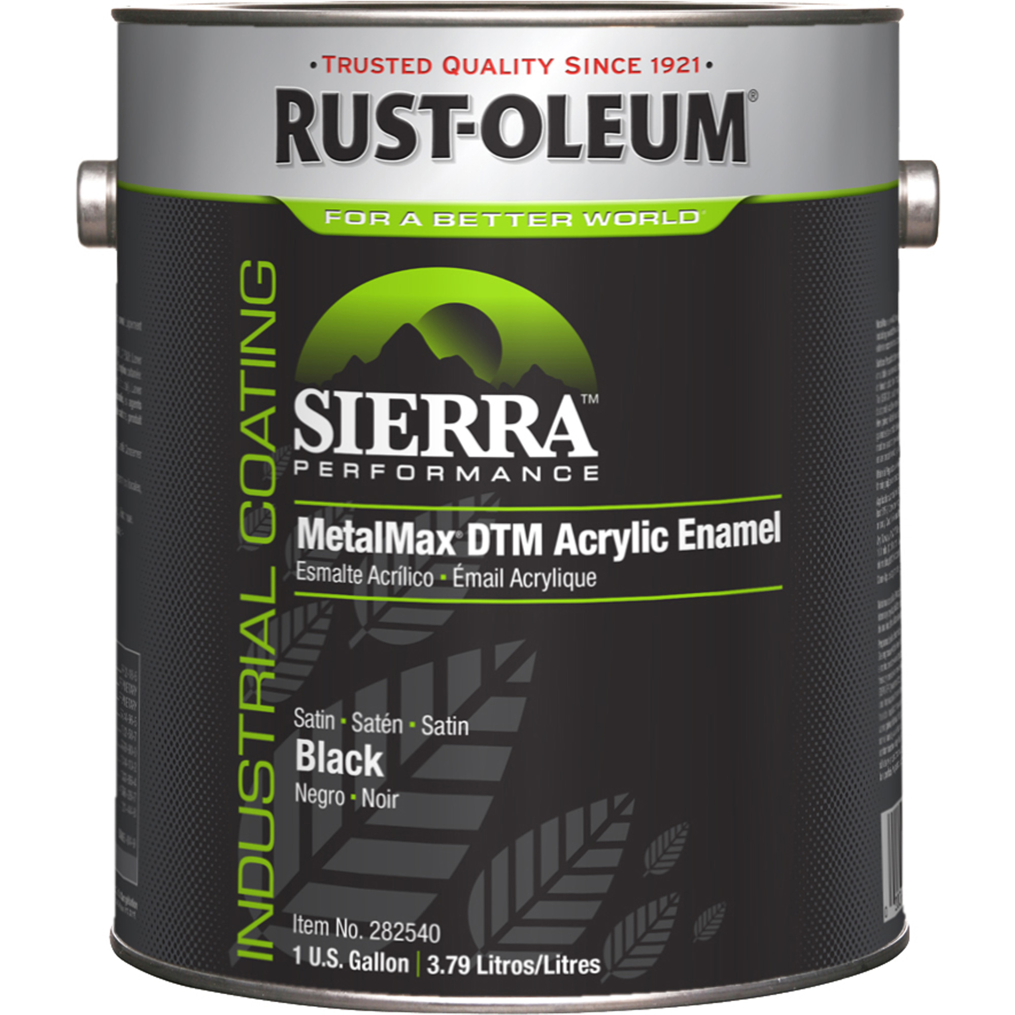 RUST-OLEUM S37 System MetalMax® DTM Acrylic Enamel, Gallon, Black KQ933 ...