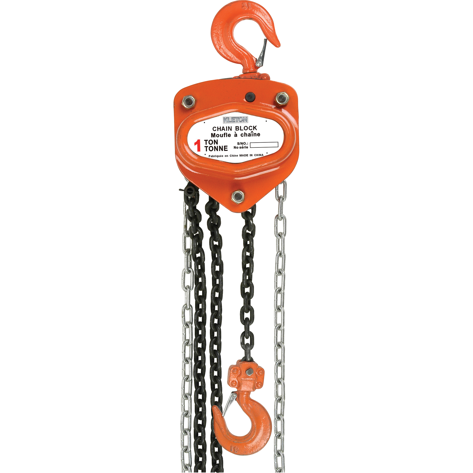 Kleton LS542 Chain Hoist, 20' Lift, 3000 lbs. (1.5 tons) Capacity ...