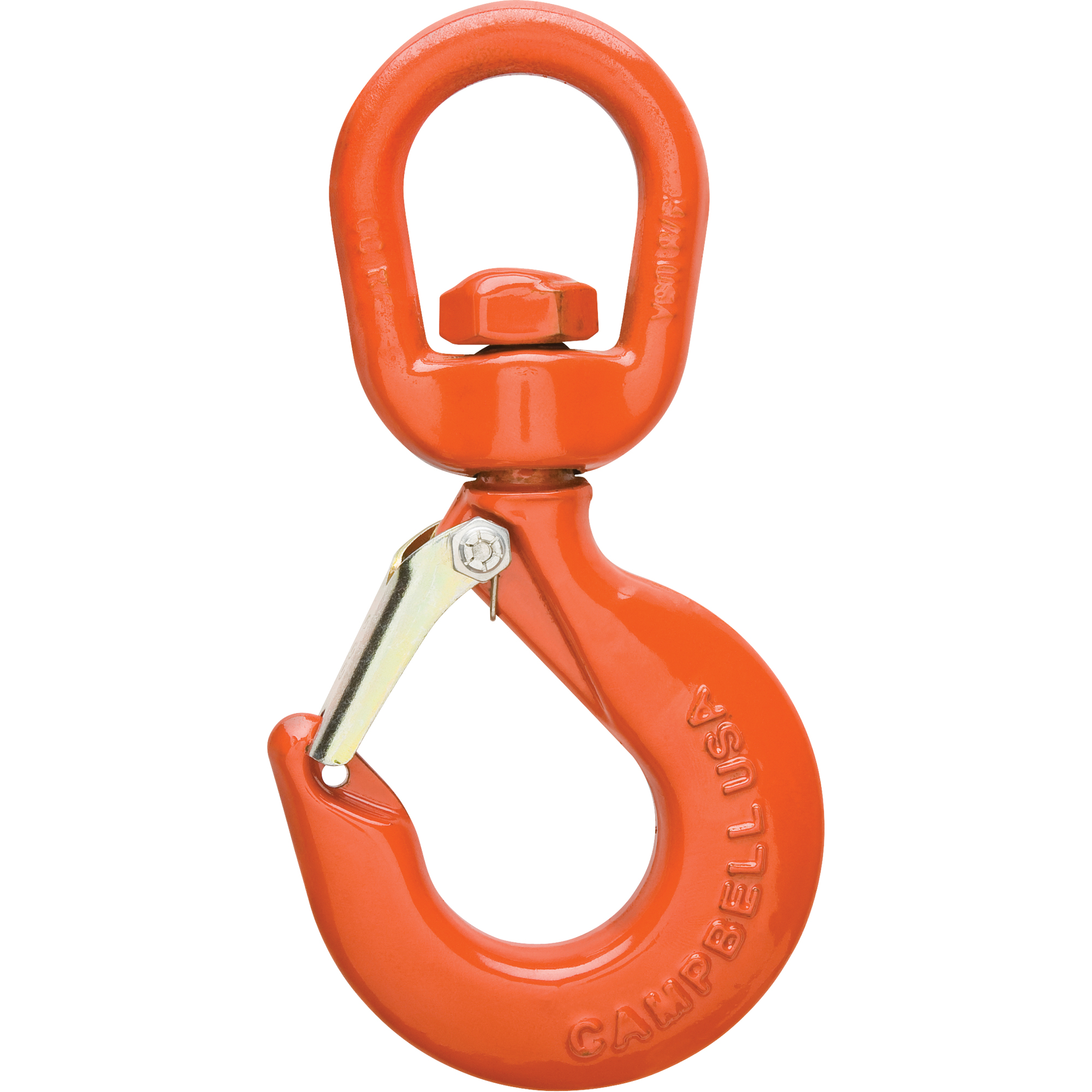 Campbell 3942705IL Crochet à manille à oeil pivotant a/clapet