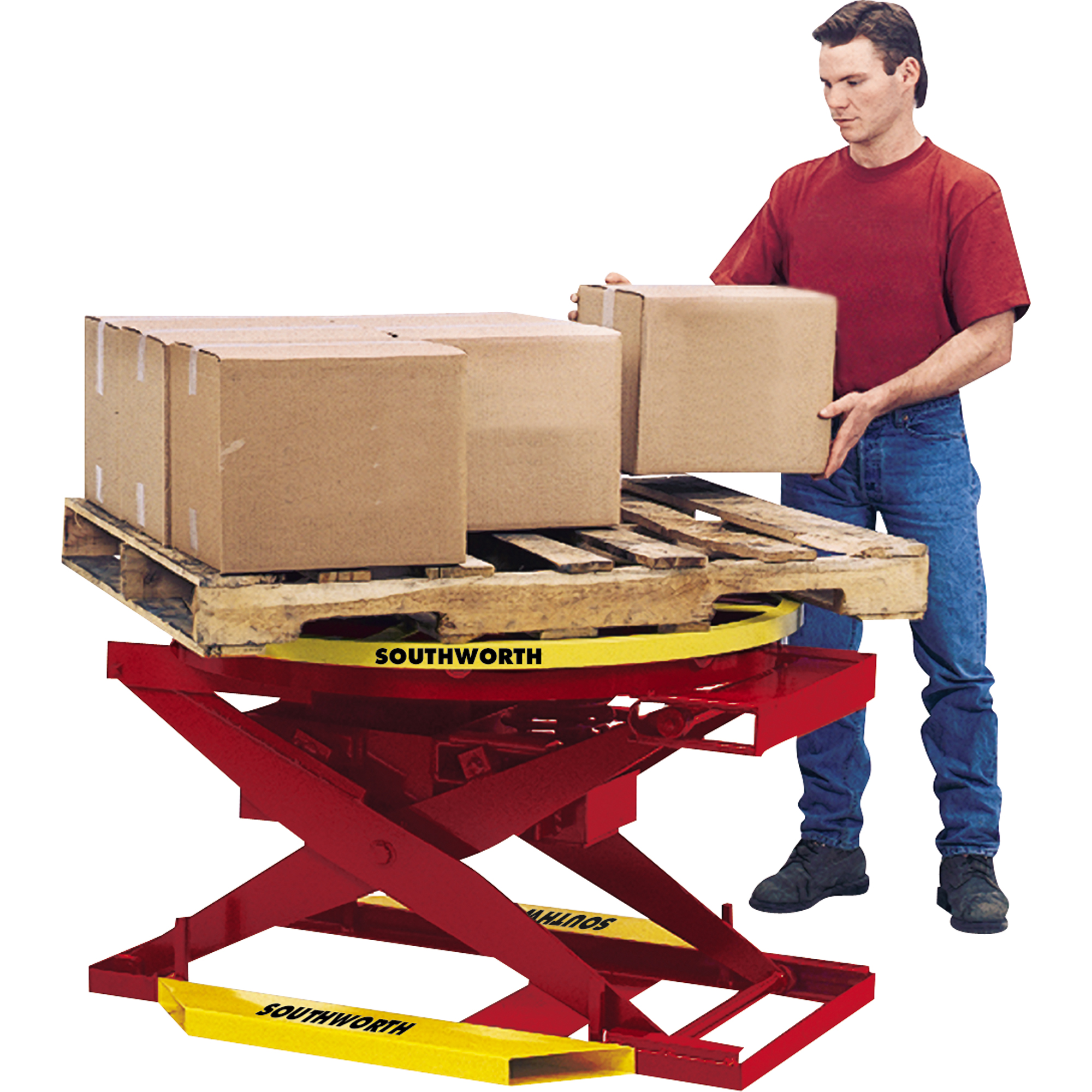 SOUTHWORTH Pallet Pal® 360 Air Pneumatic Palletiser, 48" L x 36" W ...