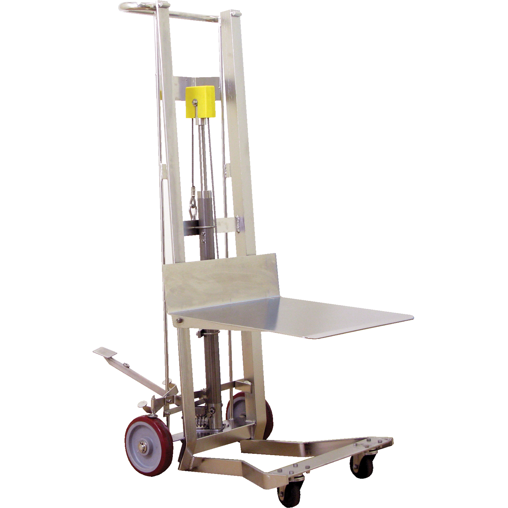 Wesco 260186 Hydraulic Platform Lift Stacker, Foot Pump Operated, 750 ...
