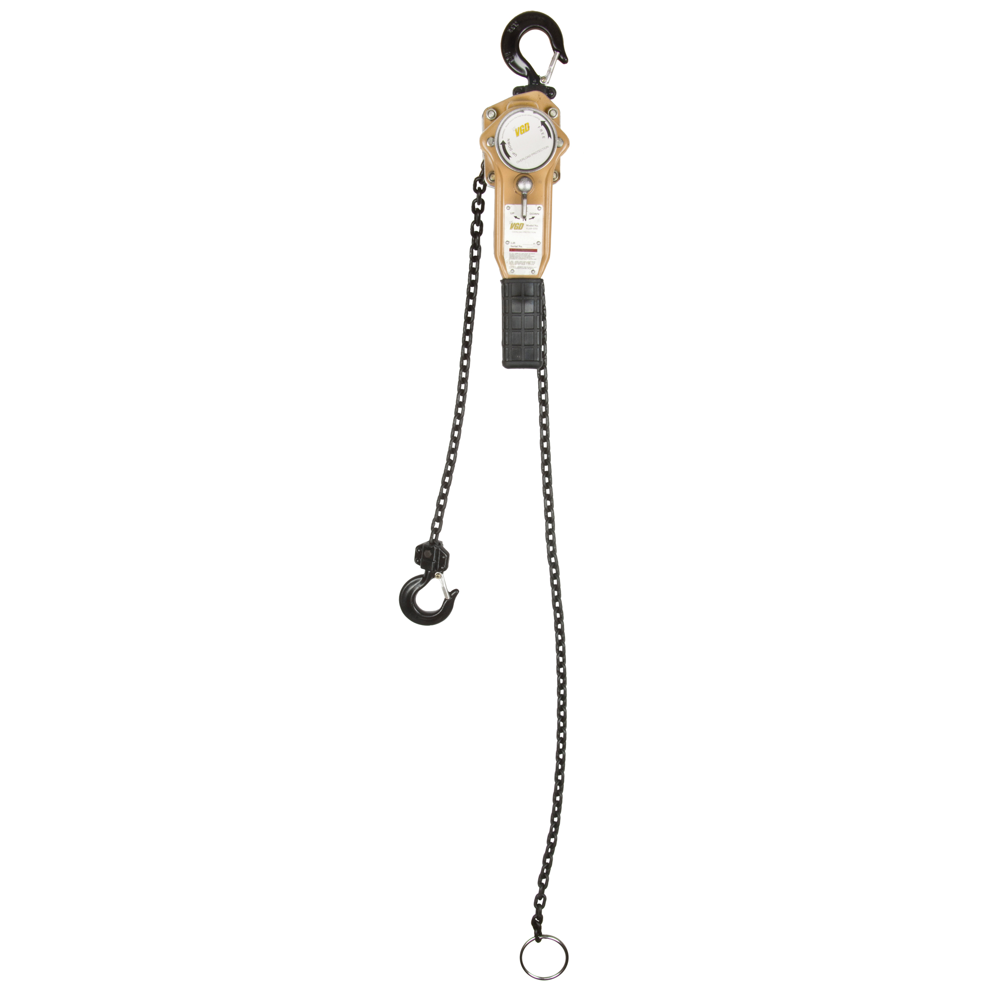 Vanguard Steel 3855 0502E Heavy Duty Gold Series Lever Chain Hoist, 5 ...