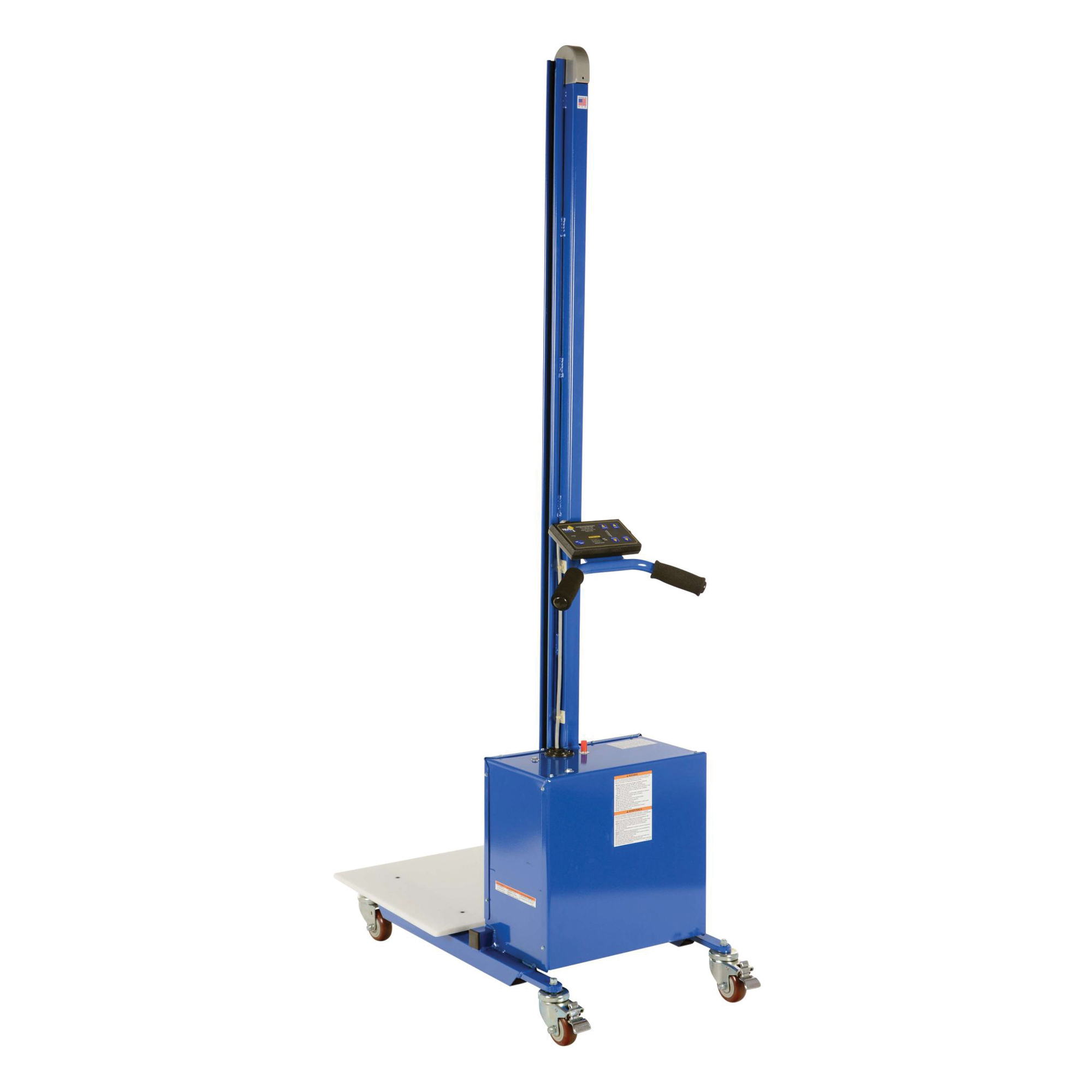 VESTIL Quick Lift Stacker, Electric Operated, 125 lbs. Capacity, 72 ...