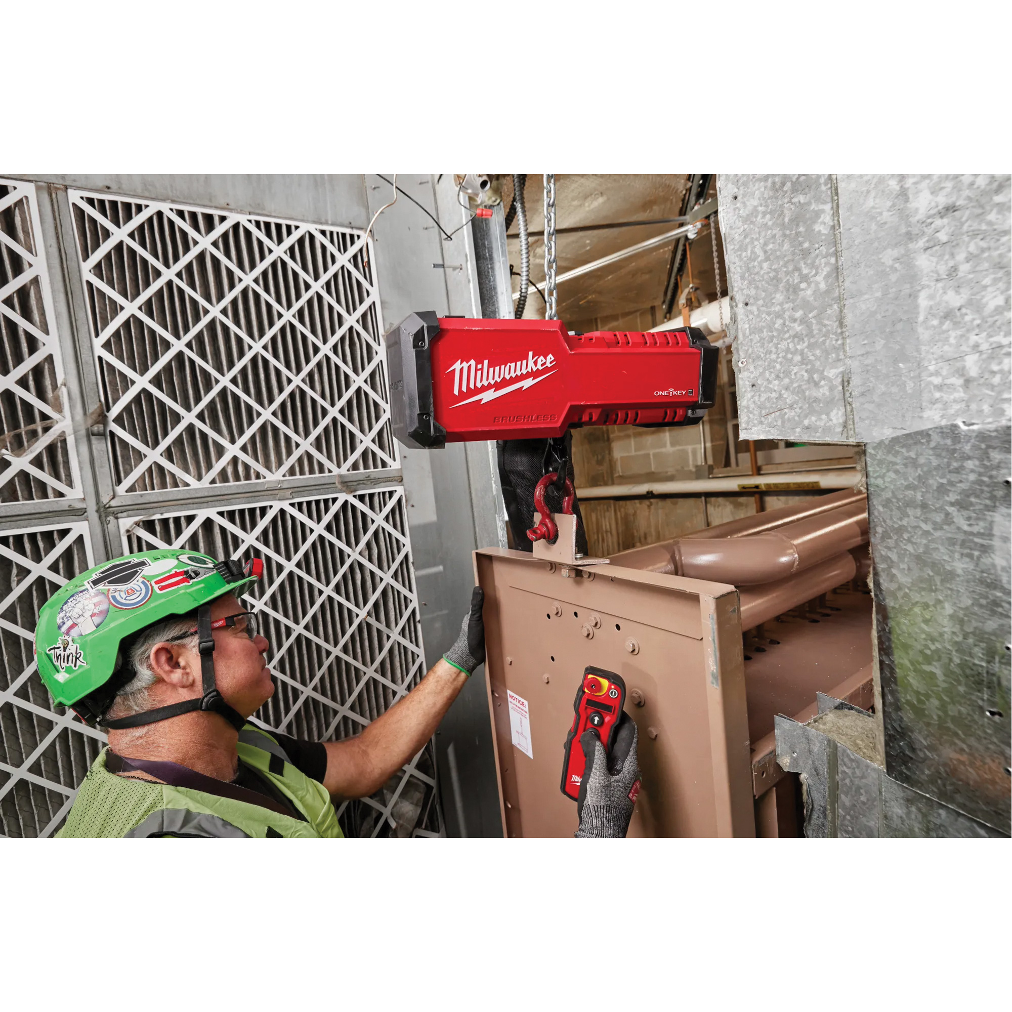 Milwaukee 2983-22HD Palan compact à chaîne 1 tonne M18 avec ONE-KEY ...