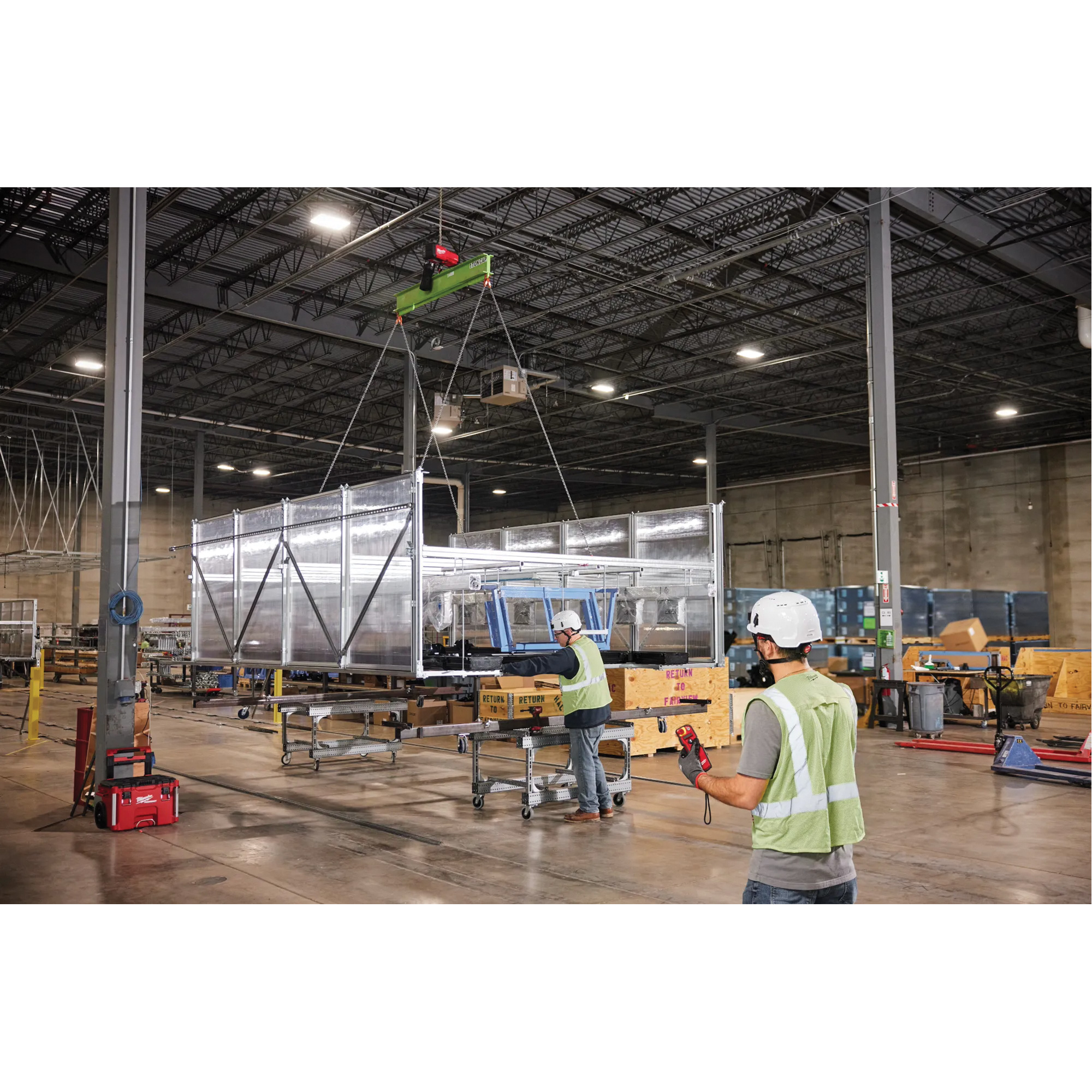 Milwaukee 2983-22HD M18 Compact 1-Ton Chain Hoist with ONE-KEY, 2204 ...