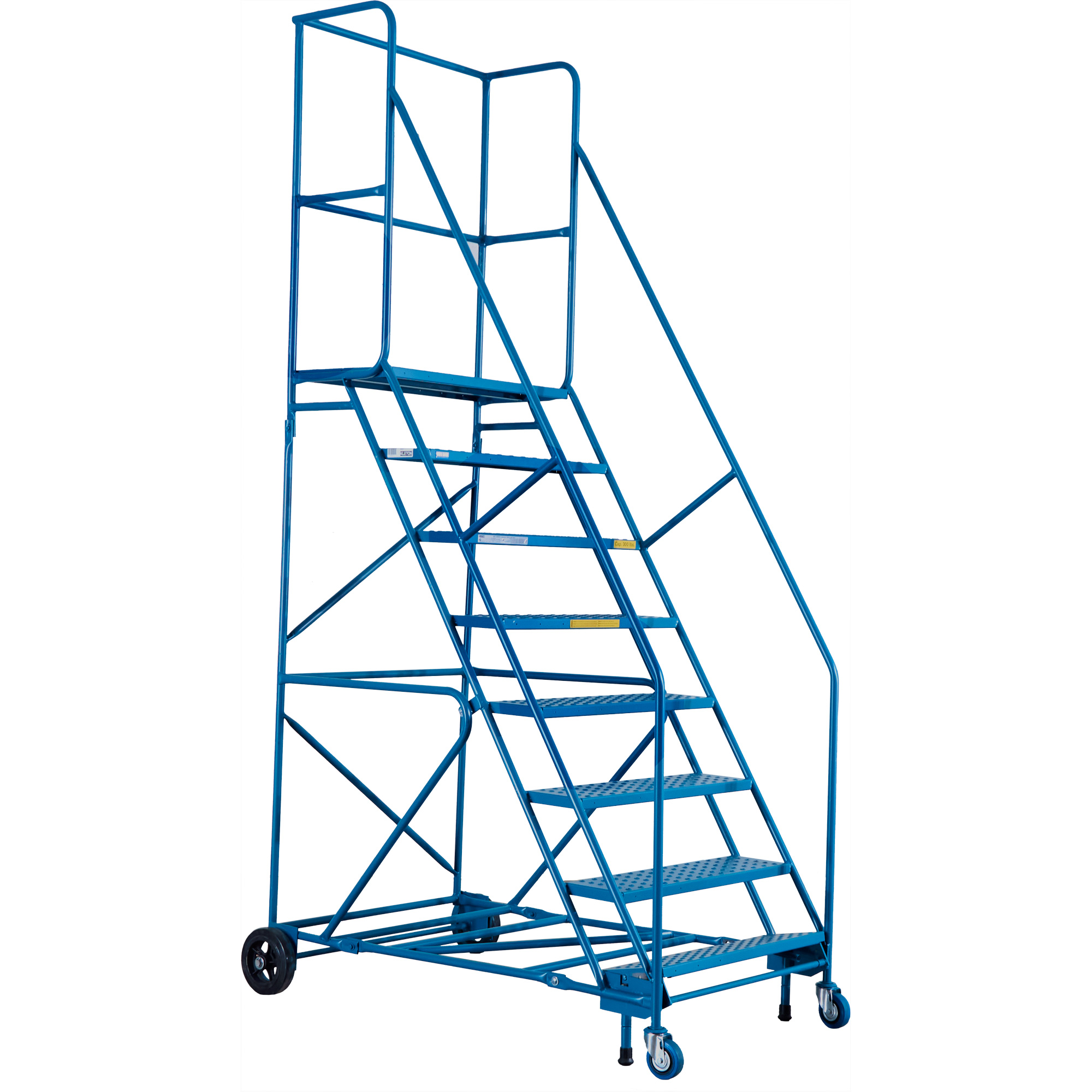 Kleton MA622 CSA Rolling Step Ladder with Locking Step and Spring ...