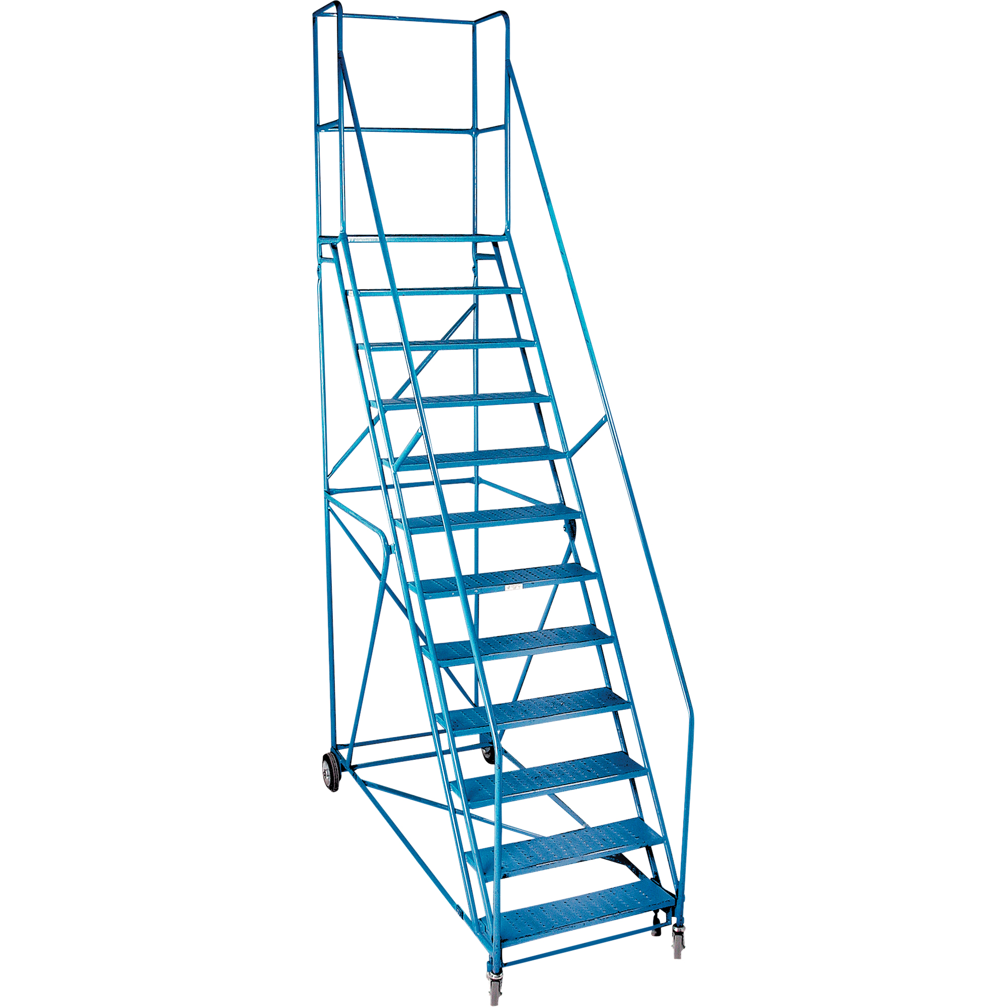 Kleton MA624 Rolling Step Ladder with Locking Step and Spring-Loaded ...