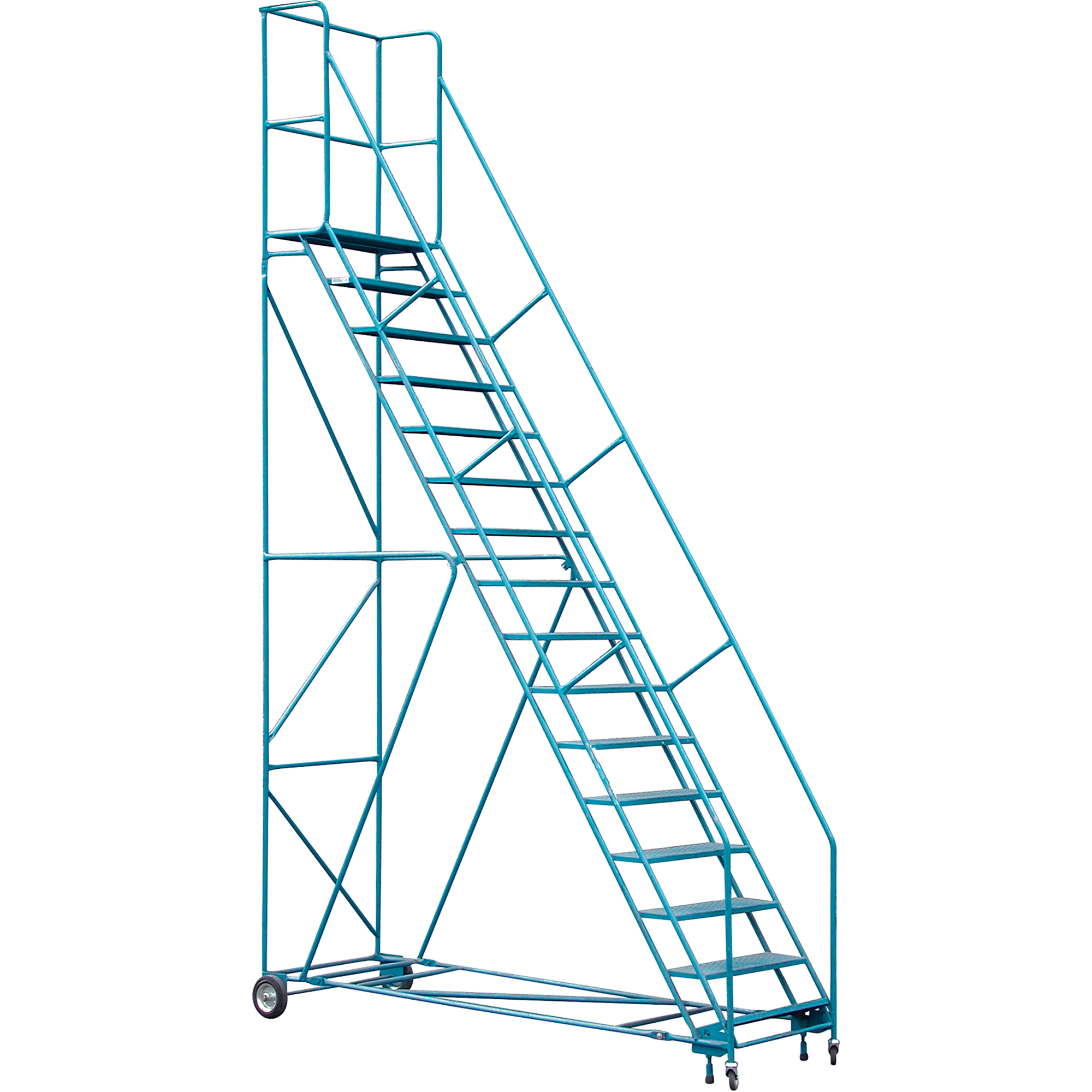KLETON MA626 CSA-Certified Rolling Step Ladder with Locking Step, 16 ...