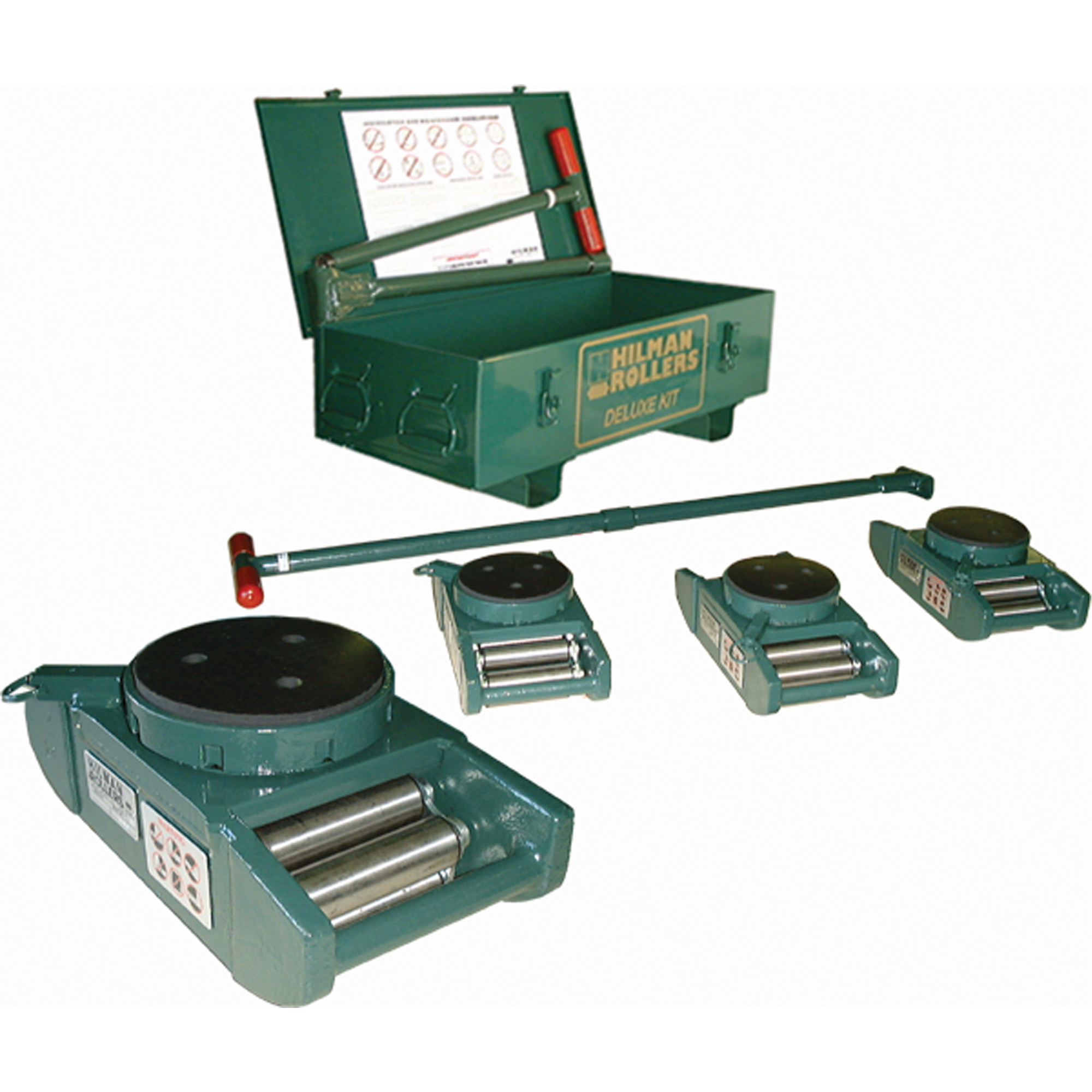 HILMAN ROLLERS Machine Roller Kit, 15 tons Capacity MA878 (KRS-15-SLP ...