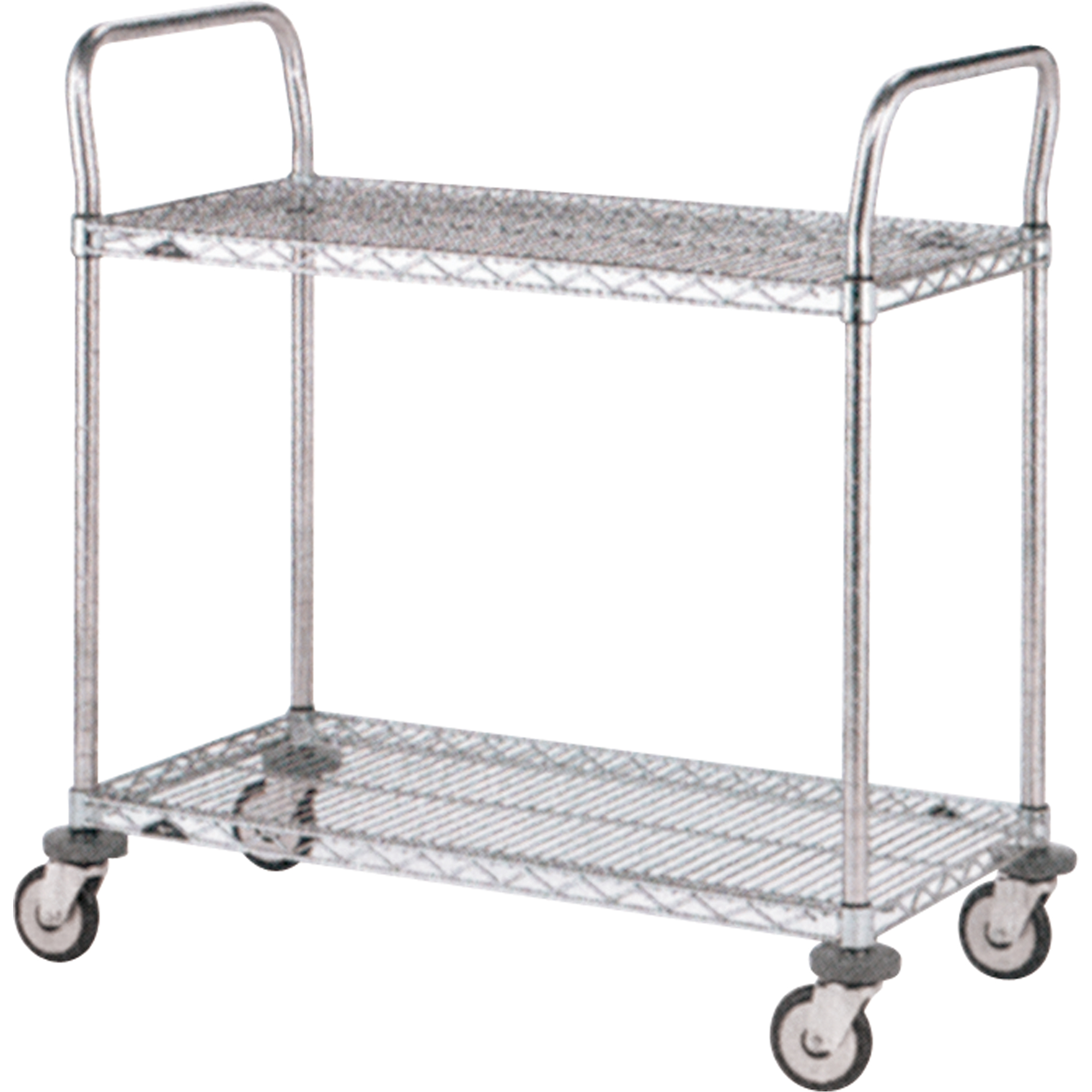 METROPOLITAN WIRE Standard-Duty Utility Carts, Stainless Steel, 24" x ...
