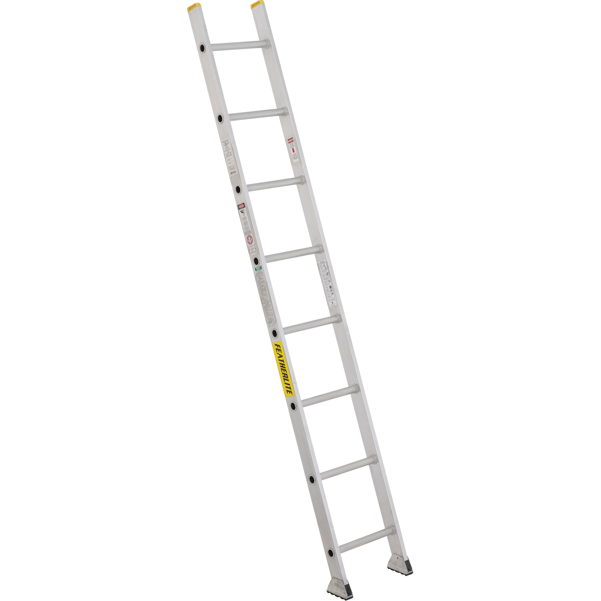 Featherlite 4112 Industrial Heavy-Duty Straight Ladders, 12', Aluminum ...