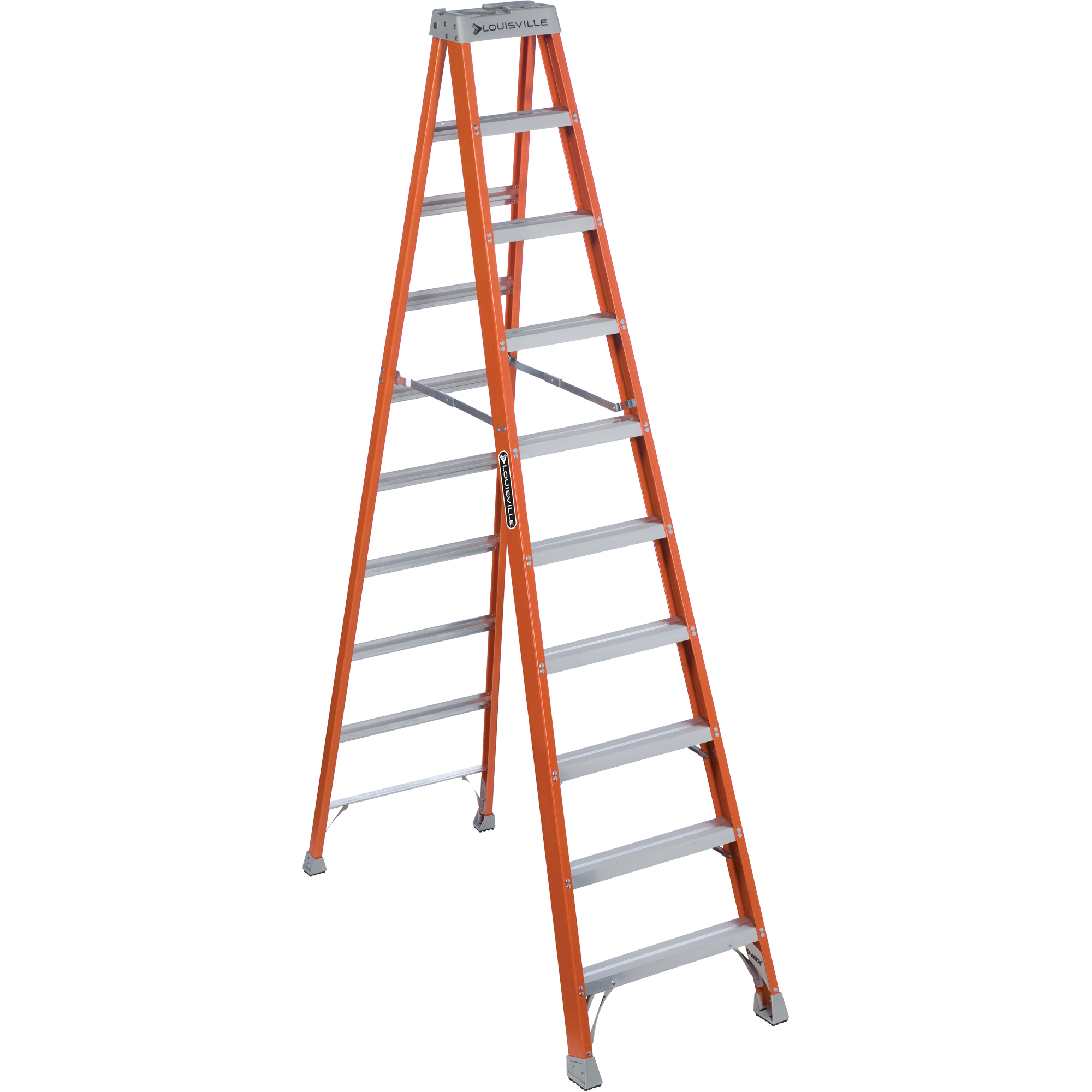 Louisville Ladder FS1510 Industrial Heavy-Duty Stepladders, 10 ...
