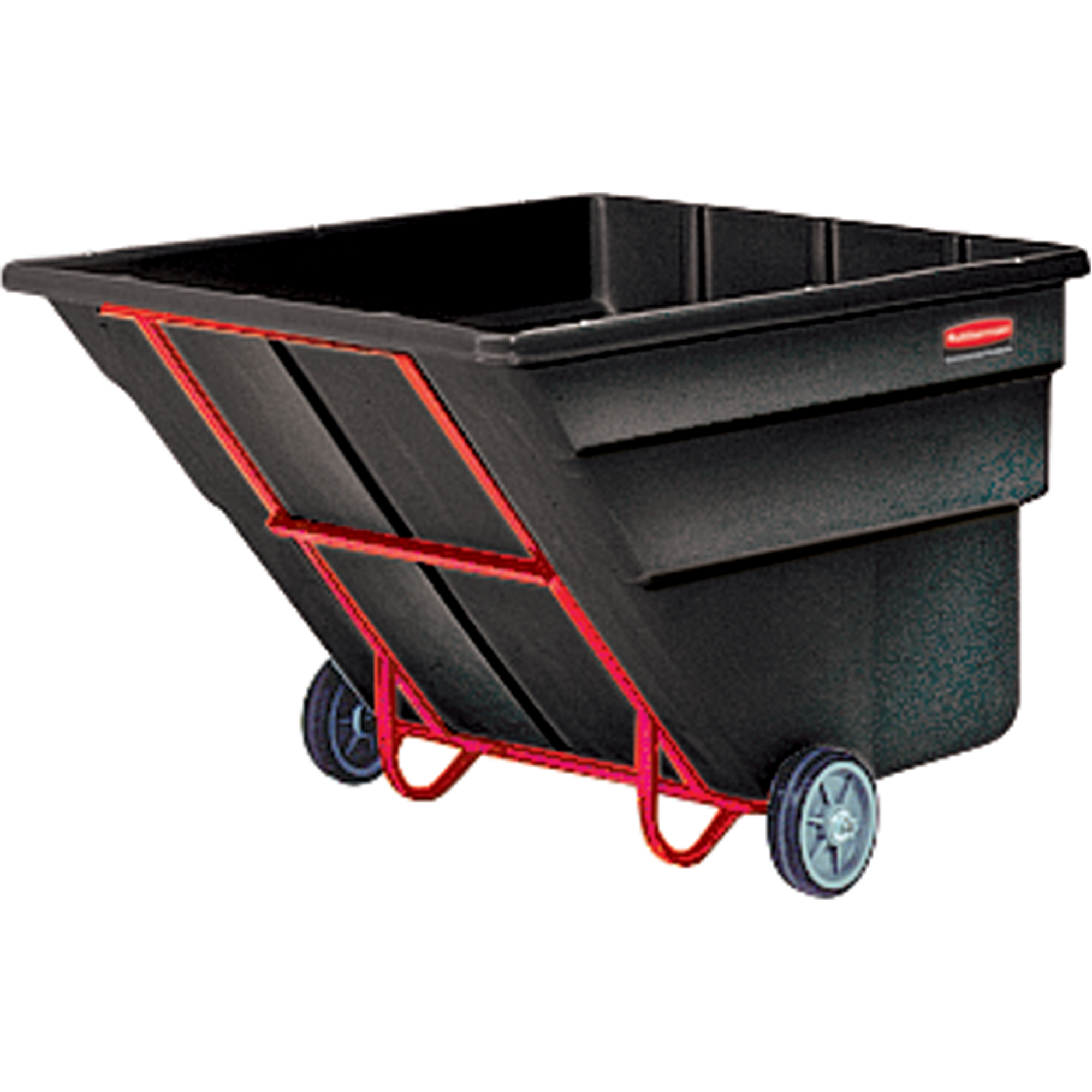 RUBBERMAID Tilt Truck, Polyethylene, 2 cu. yd., 1900 lbs. Load Capacity ...