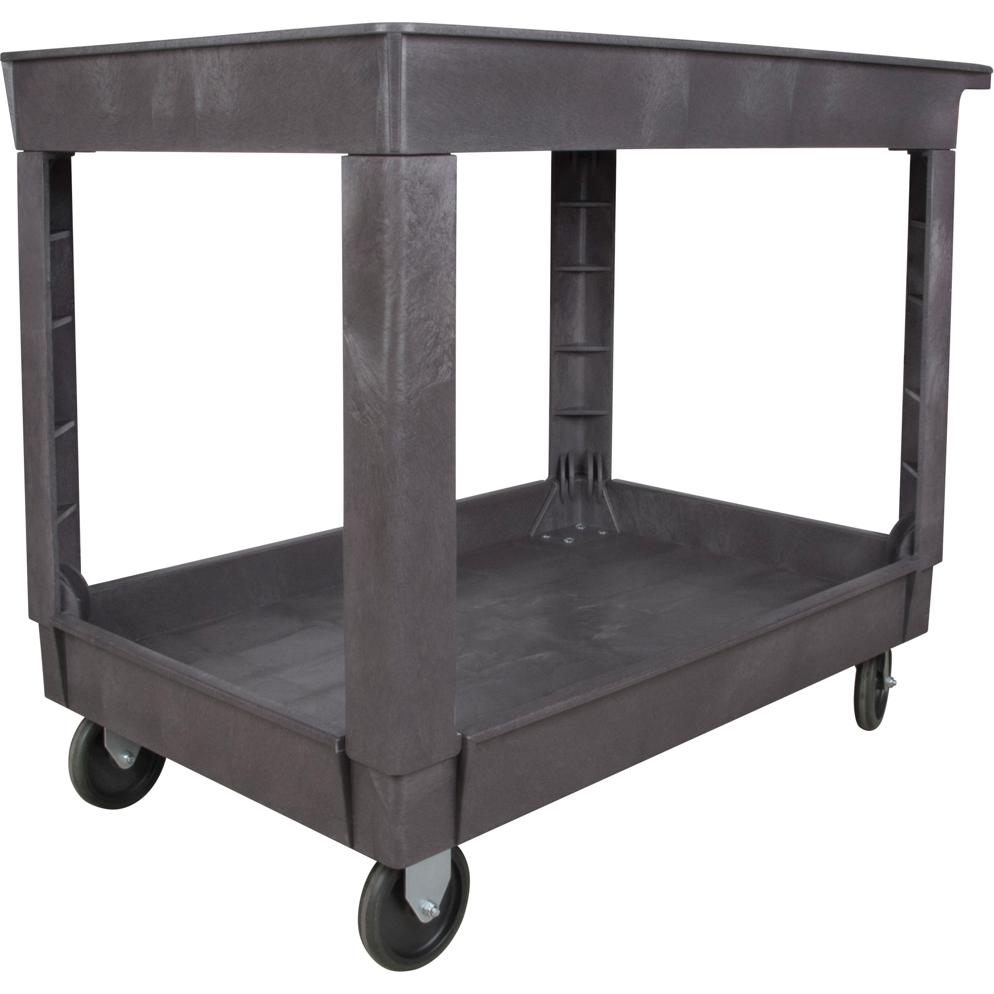 KLETON Utility Service Cart, 2 Tiers, 25-1/2" x 32-1/2" x 40-1/2", 500 ...