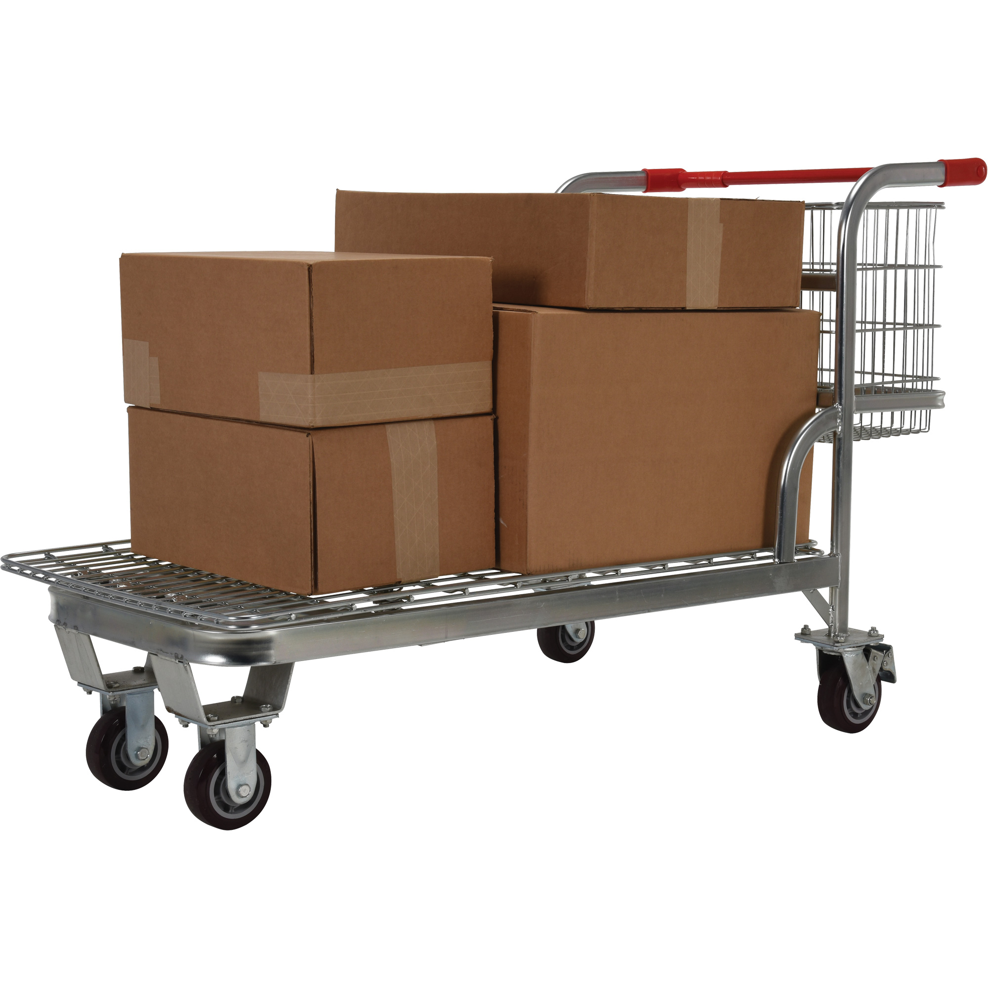 VESTIL MP135 (WIRE-L) | Shop Wire Mesh Cart | TENAQUIP