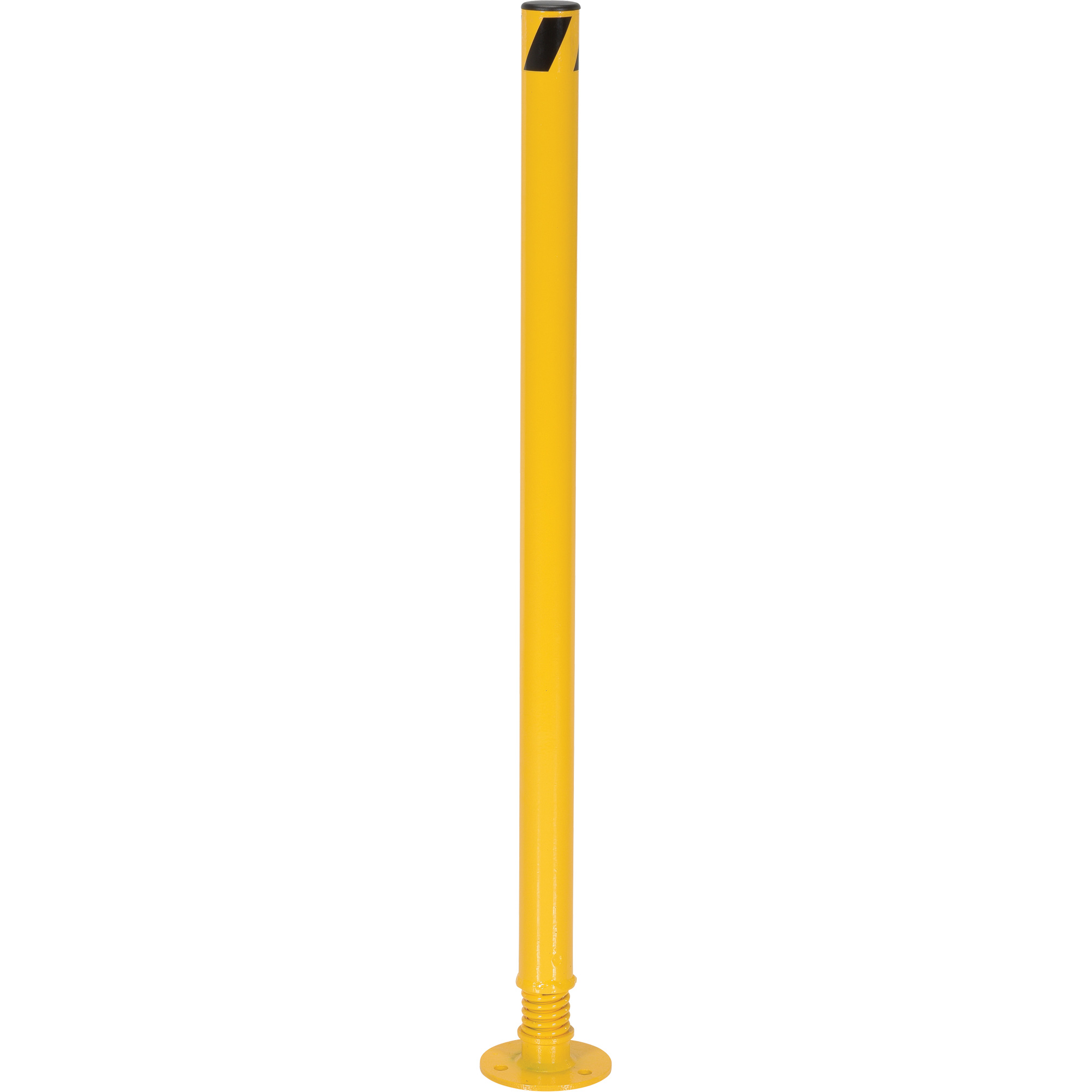 Vestil SPBOL-42 Spring Loaded Bollard, Steel, 42" H x 2-1/8" W, Yellow