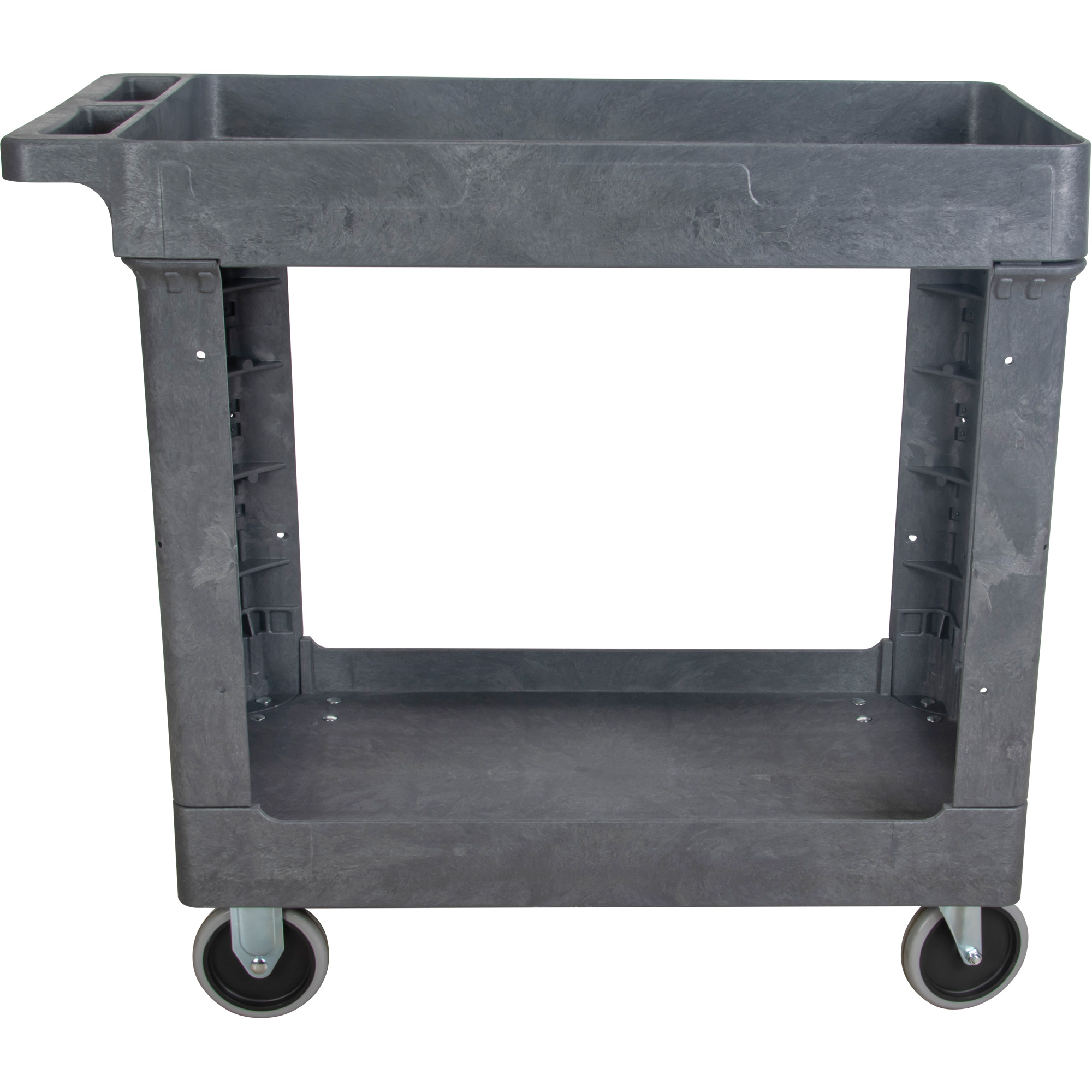 KLETON Utility Service Cart, 2 Tiers, 16-1/2" x 32-1/2" x 34-1/2", 550 ...
