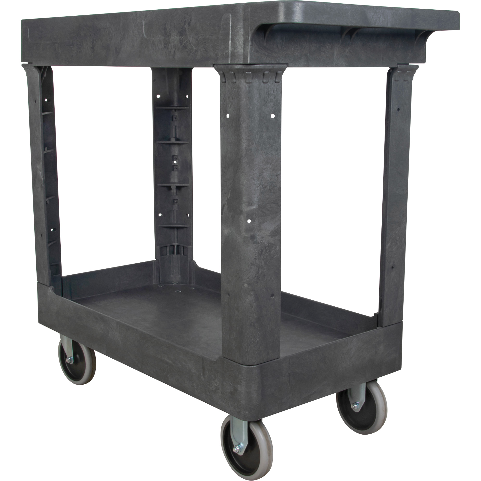 KLETON Utility Service Cart, 2 Tiers, 16-1/2" x 32-1/2" x 34-1/2", 550 ...