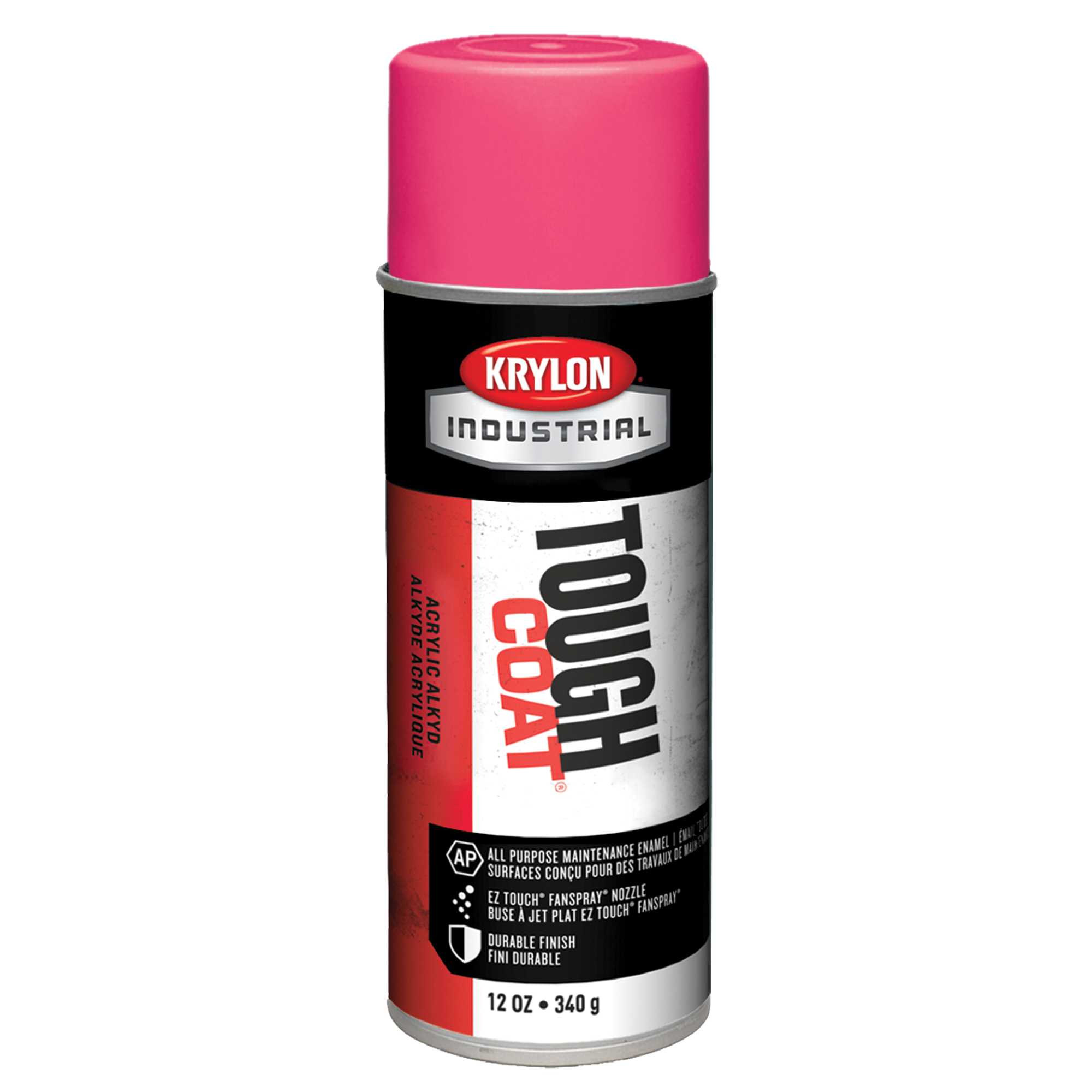 KRYLON INDUSTRIAL Tough Coat® Acrylic Alkyd Enamel, Pink, Aerosol Can ...
