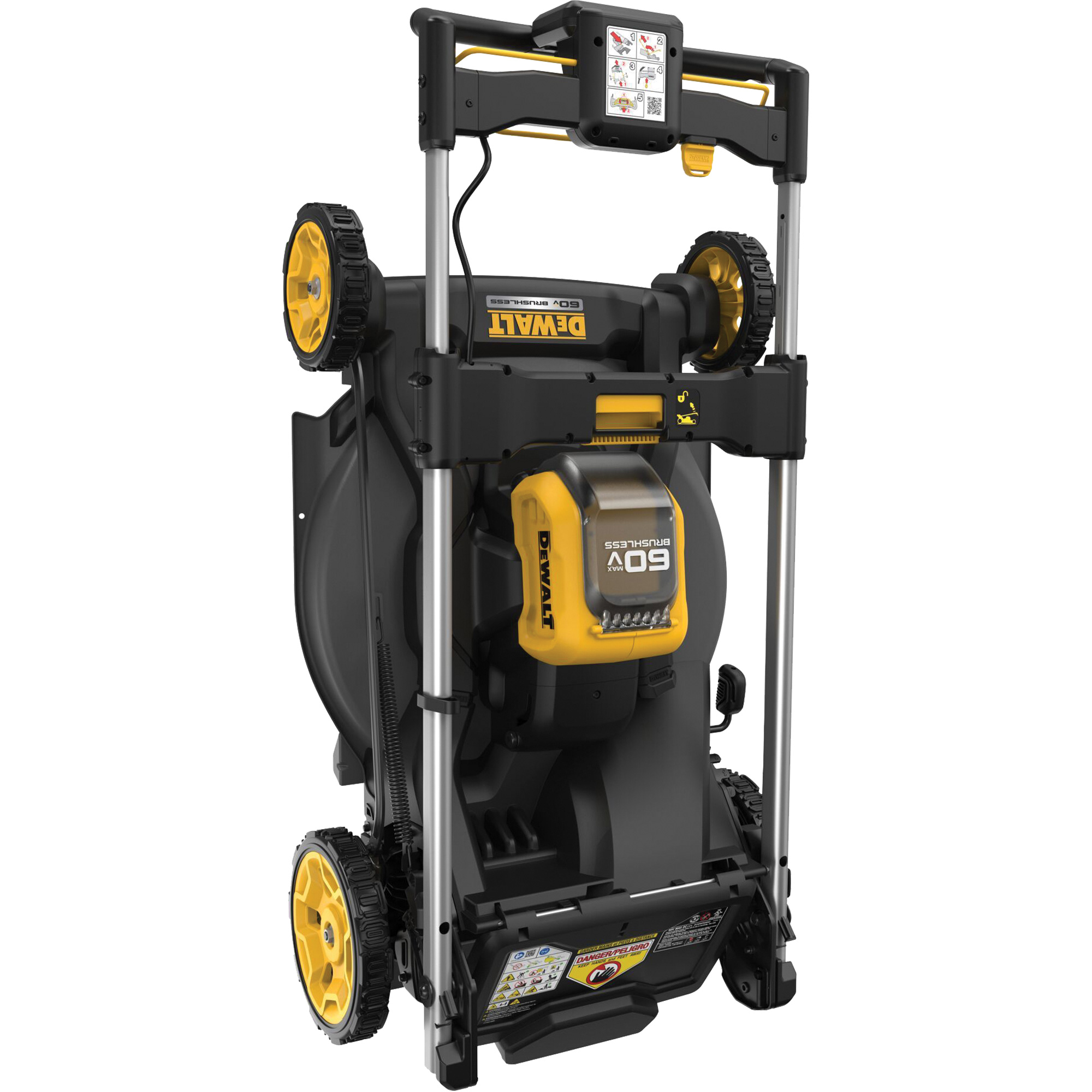 Dewalt DCMWP600X2-CA 60V MAX* Cordless Brushless Mower Kit, Push Walk ...