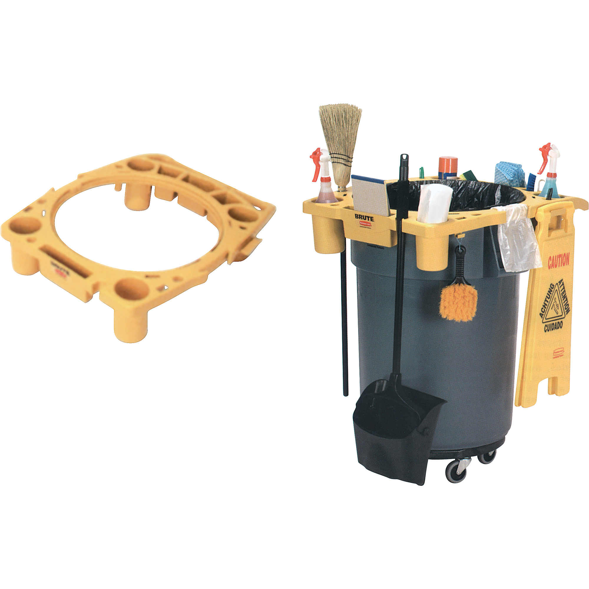 Rubbermaid FG9W8700YEL Round BRUTE® Rim Caddy