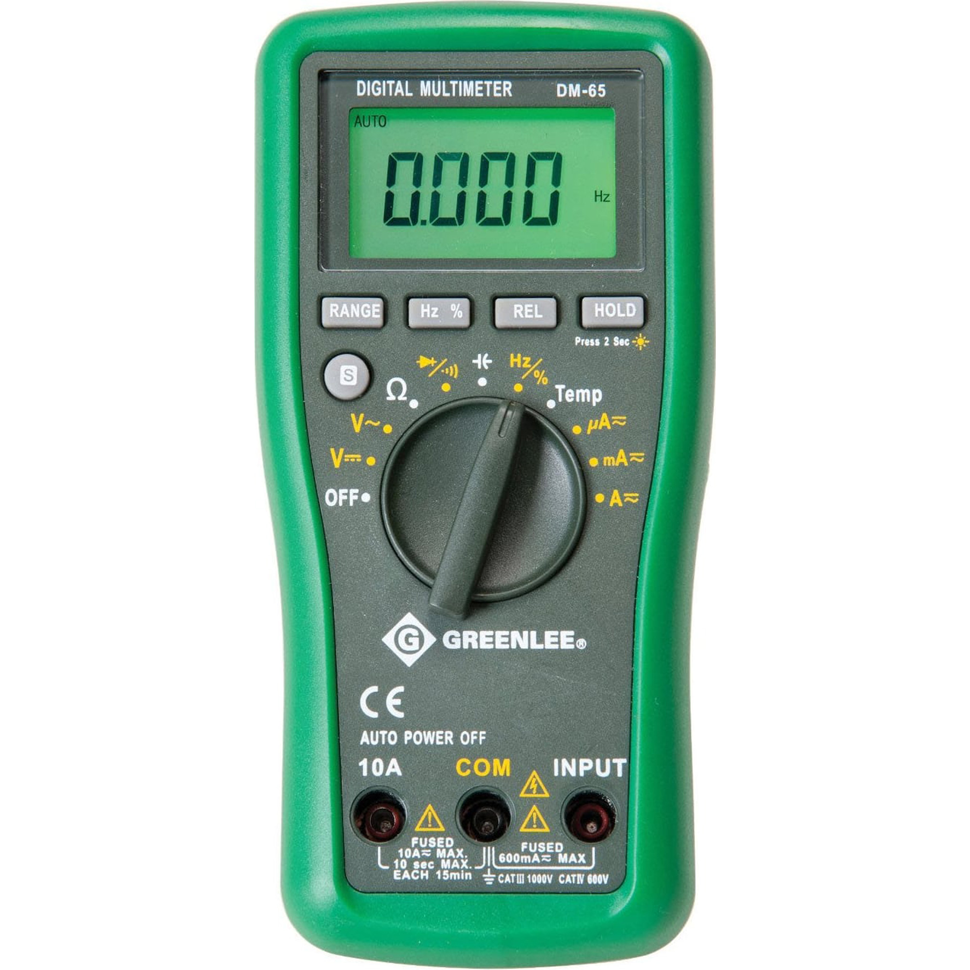 Greenlee DM-45 4000-Count Digital Multimeter, 600V, 10A
