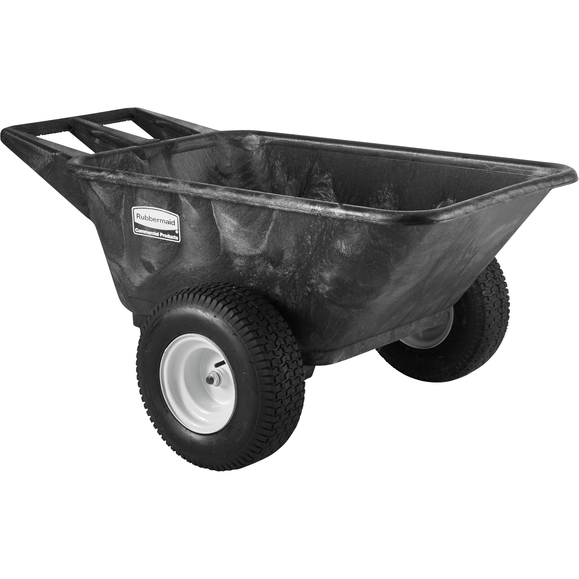 RUBBERMAID Heavy-Duty Wheelbarrow Cart NJ227 (FG564210BLA) | Shop ...