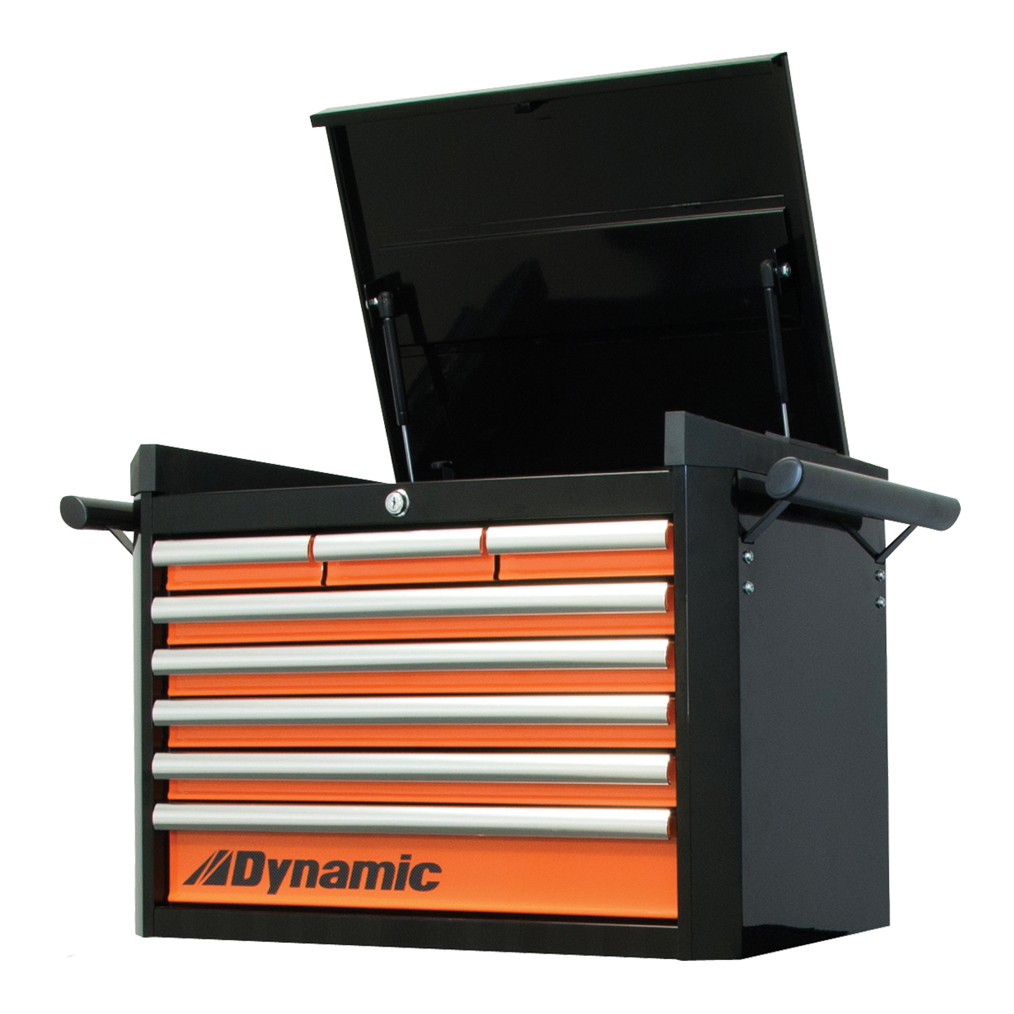 Dynamic Tools D069302 Top Tool Chest, 28" W, 8 Drawers, Black/Orange