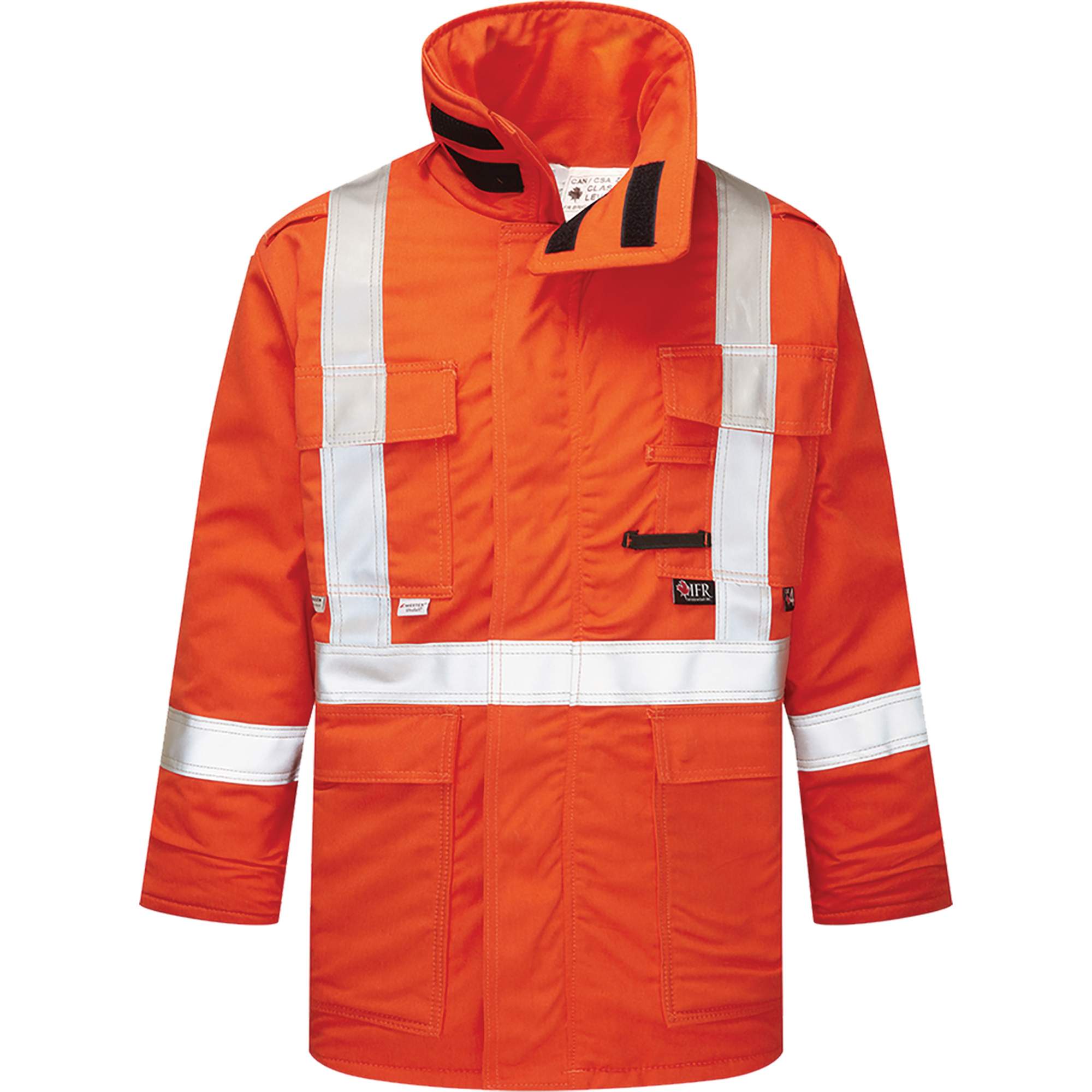 IFR Workwear USO515-LT UltraSoft® 9 oz. High-Visibility Insulated Parka ...